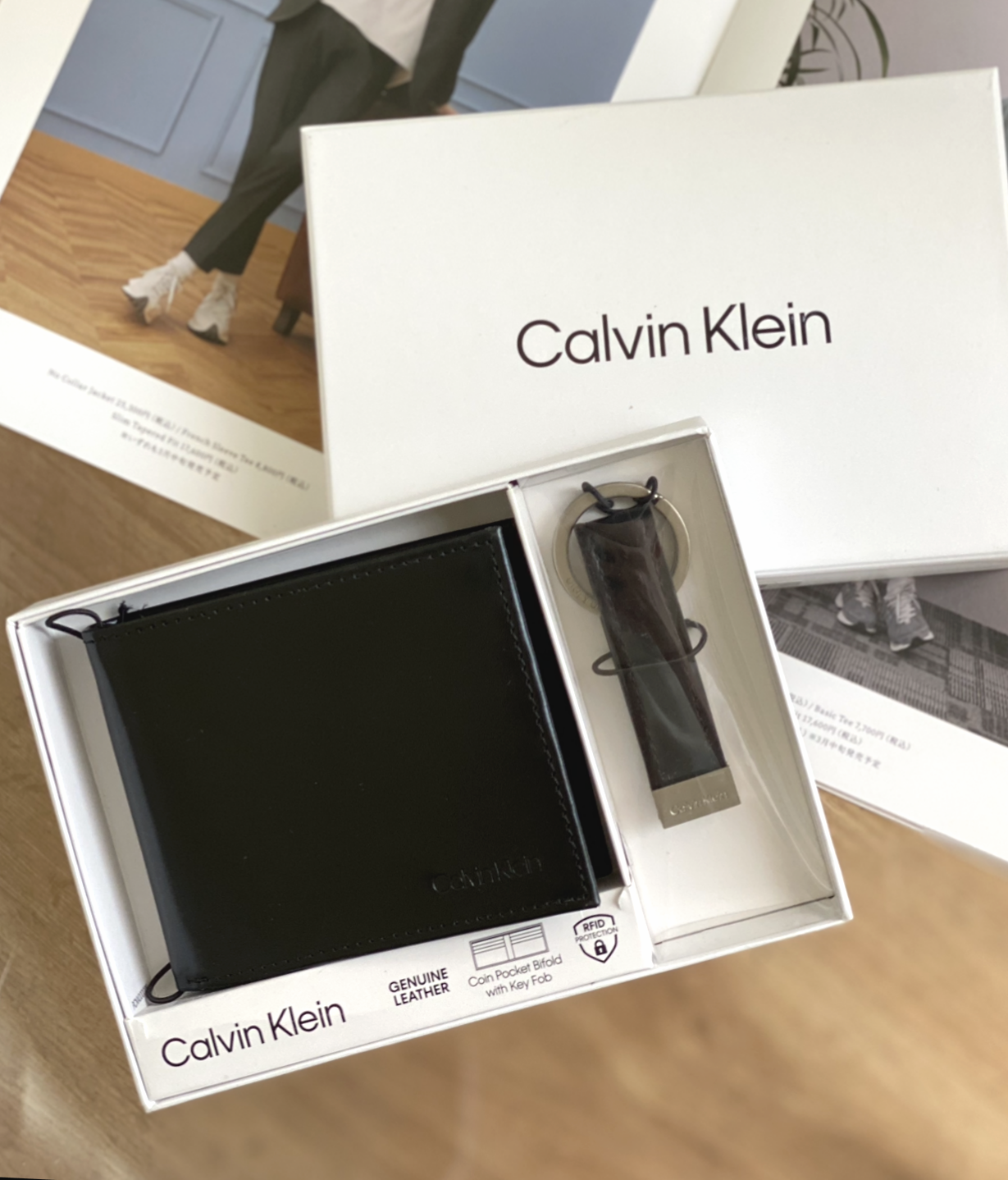 CK RFID Blocking Leather Wallet (Coin)