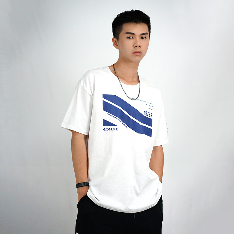 RETOP 賽博龐克 數碼未來寬版圓領T 白| RETOP原創潮流服飾品牌