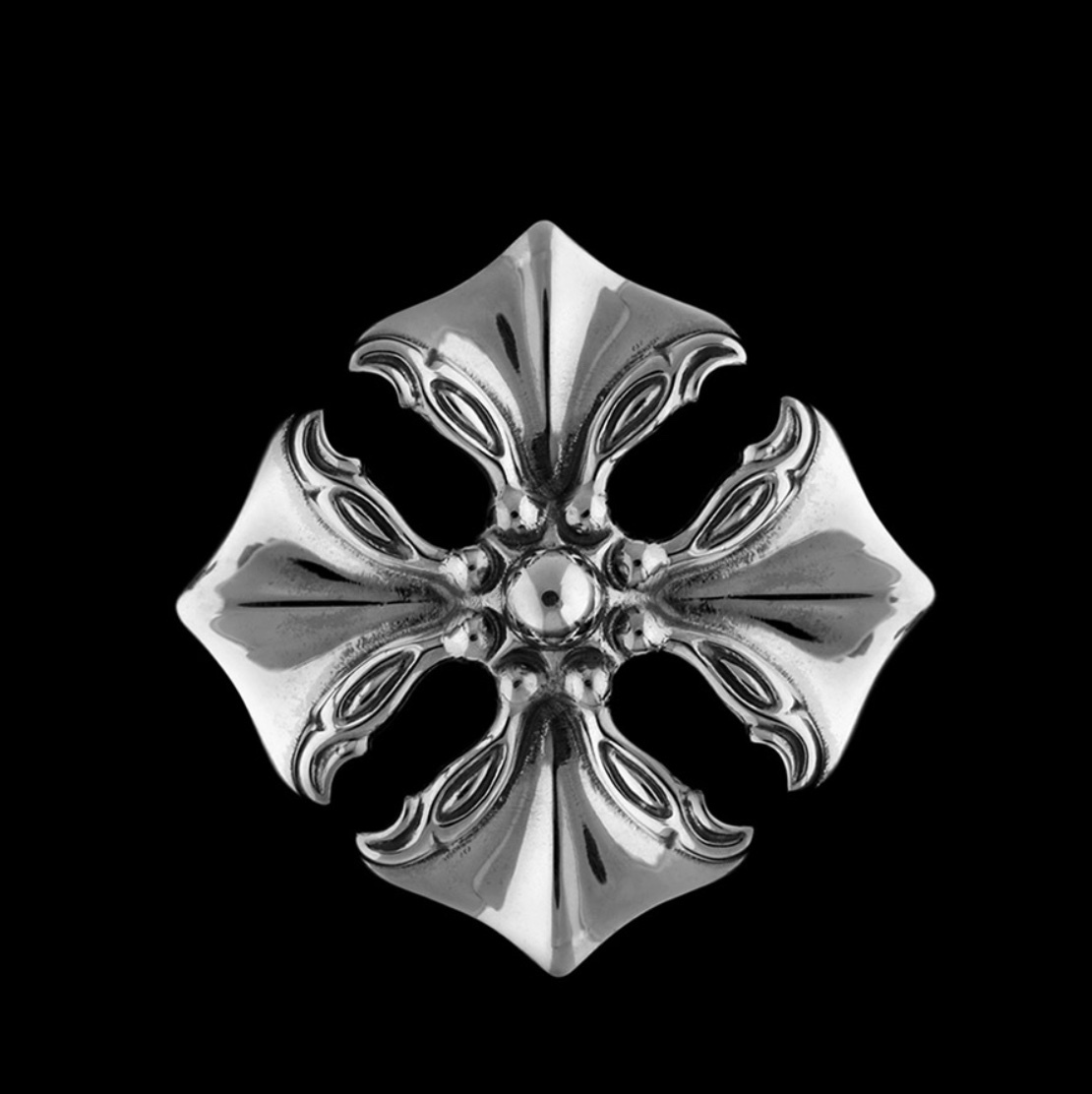 MF Pendant: Iron Raven Cross