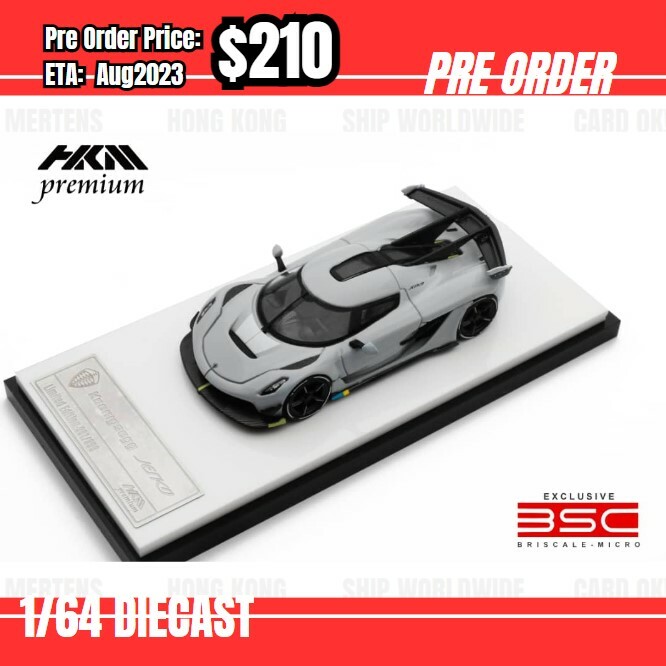 Pre Order-$210 HKM Premium 1:64 Koenigsegg Jesko Attack