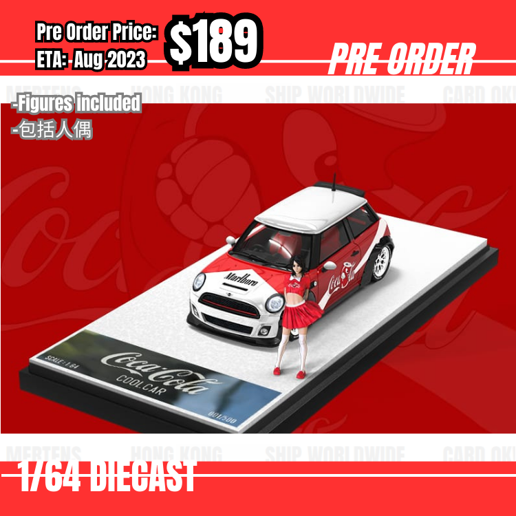 Pre Order-$189 Time Micro Mini Cooper R56 Malboro w/fig