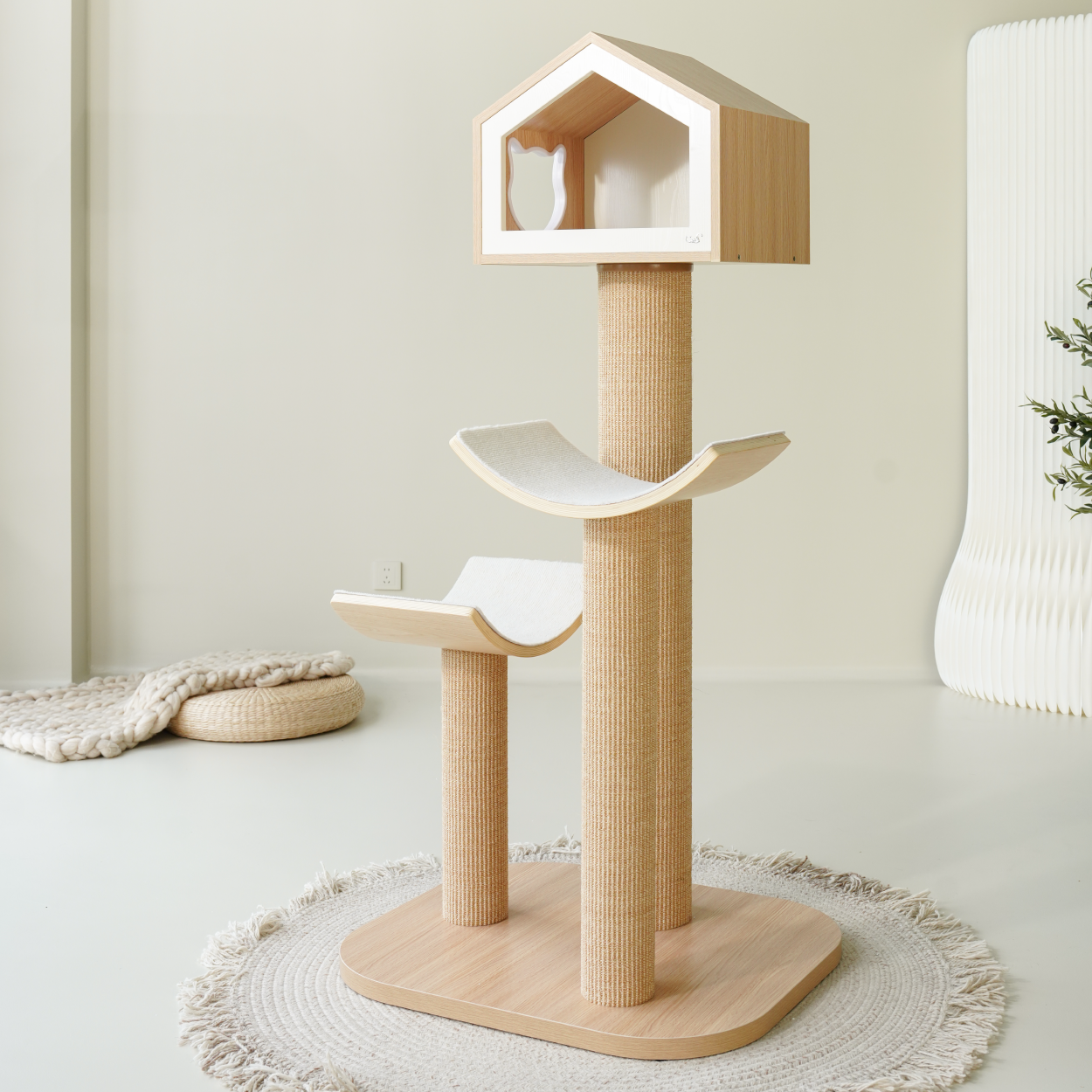 CatS-YS-B 春日雲樹B 三柱貓屋爬架