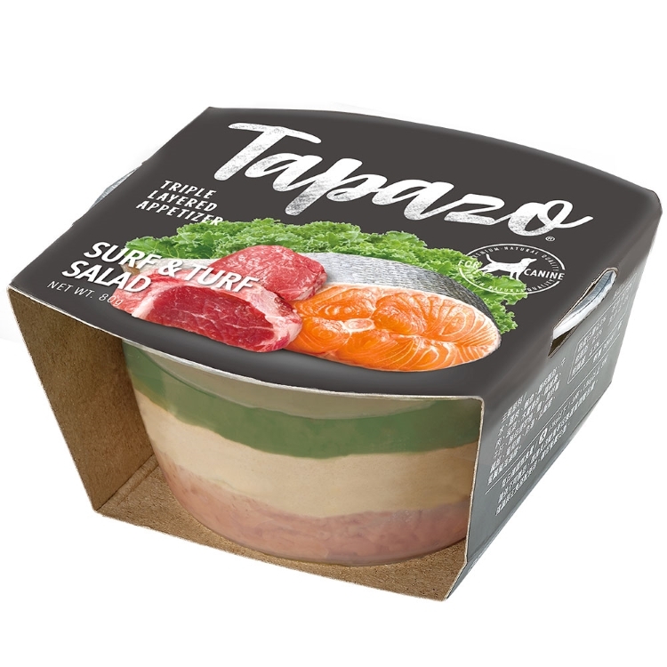 TAPAZO特百滋–開胃三層杯-獵人雞肉小排 80克 單罐 狗罐頭
