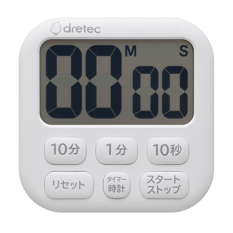 Dretec 多利科 - 【T-592】大面板計時器 (白色)