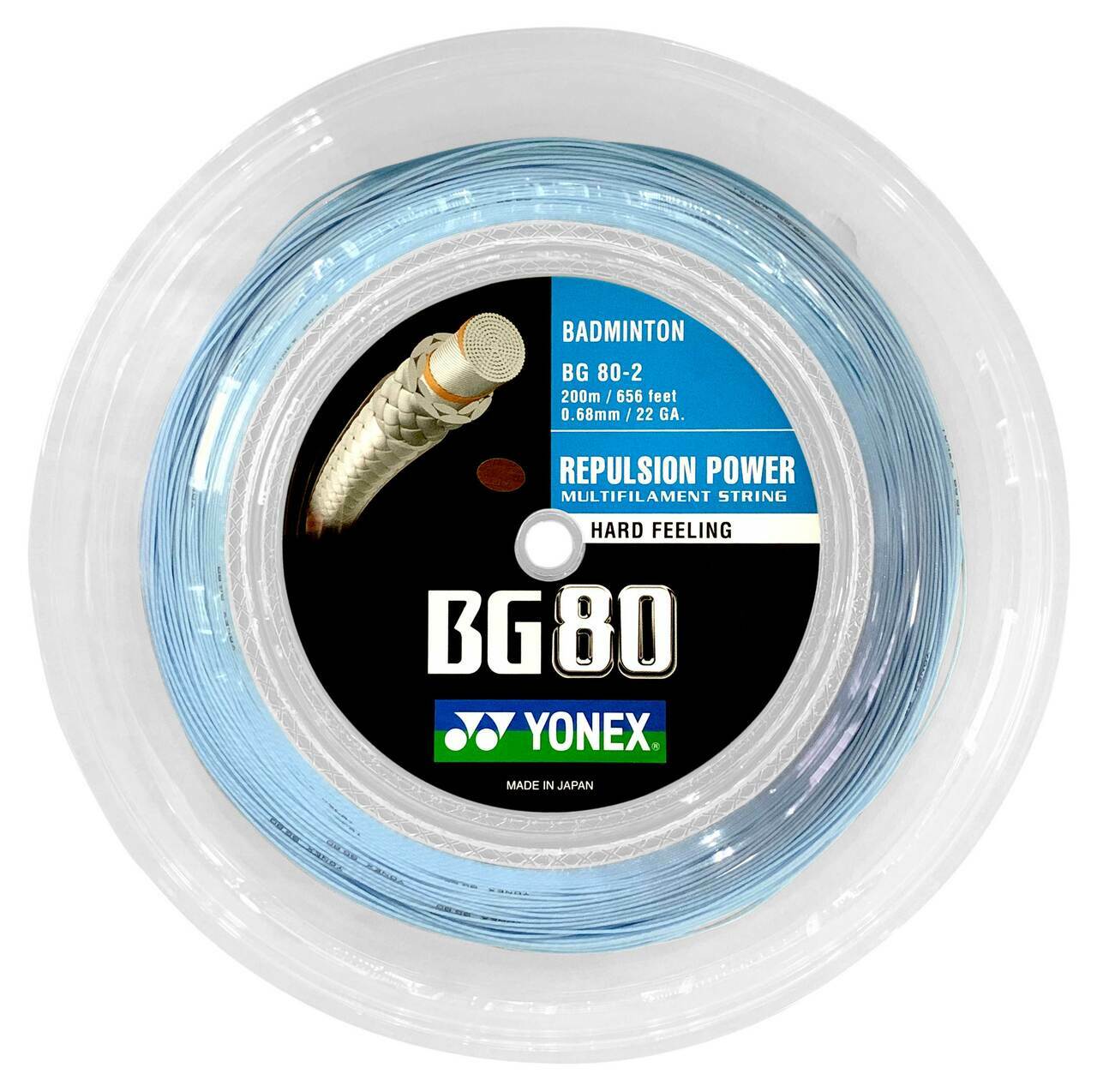 YONEX BG80 coil string 羽毛球線 200m大卷 (BG80)