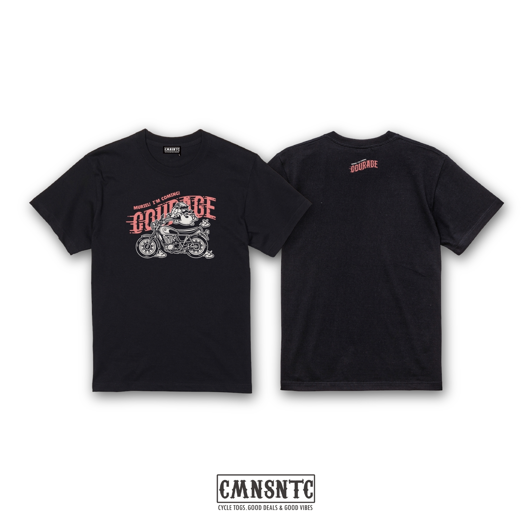 CMNS -COURAGE TEE- Black