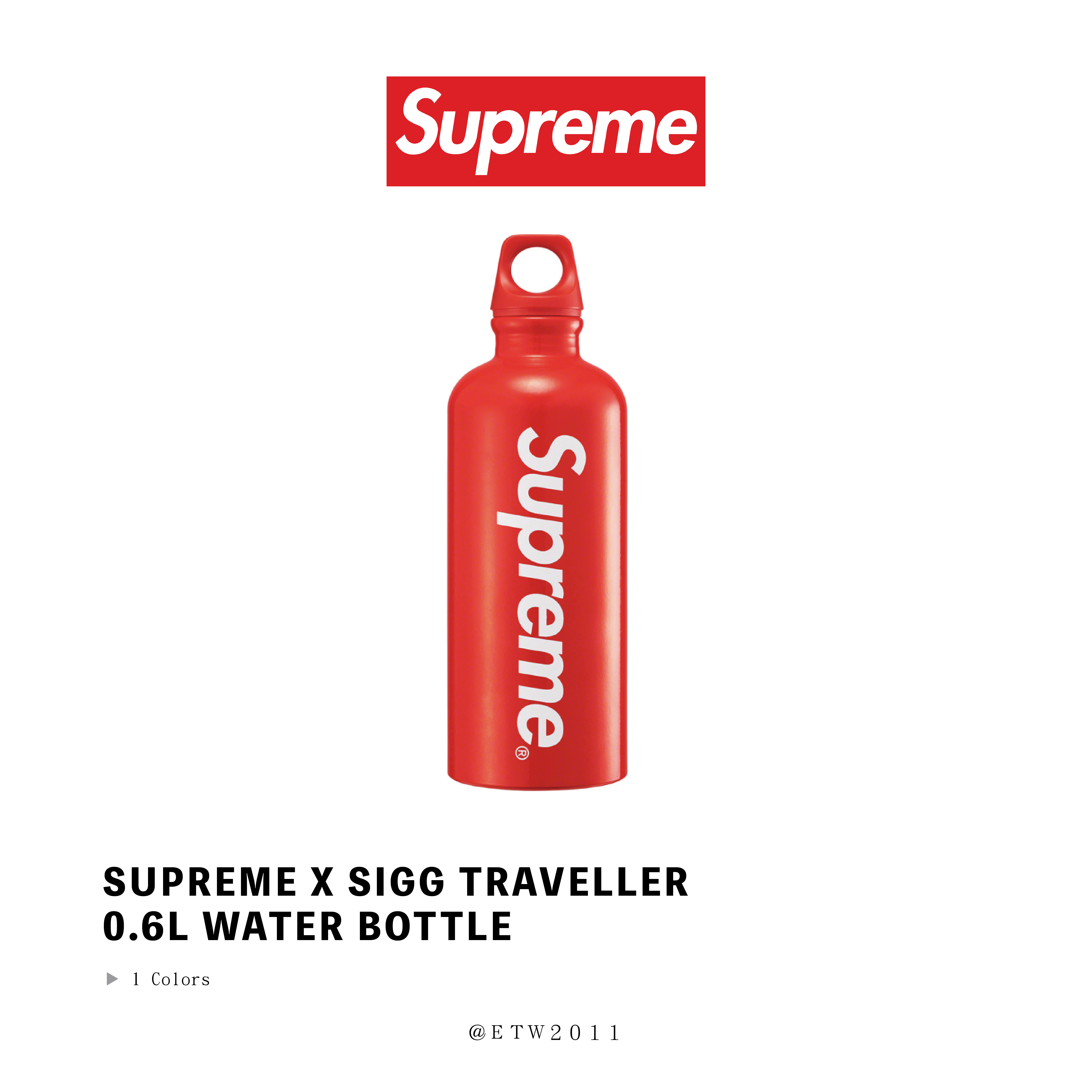 ☆ETW☆【台中店】Supreme X SIGG Traveller 0.6L Water 水壺