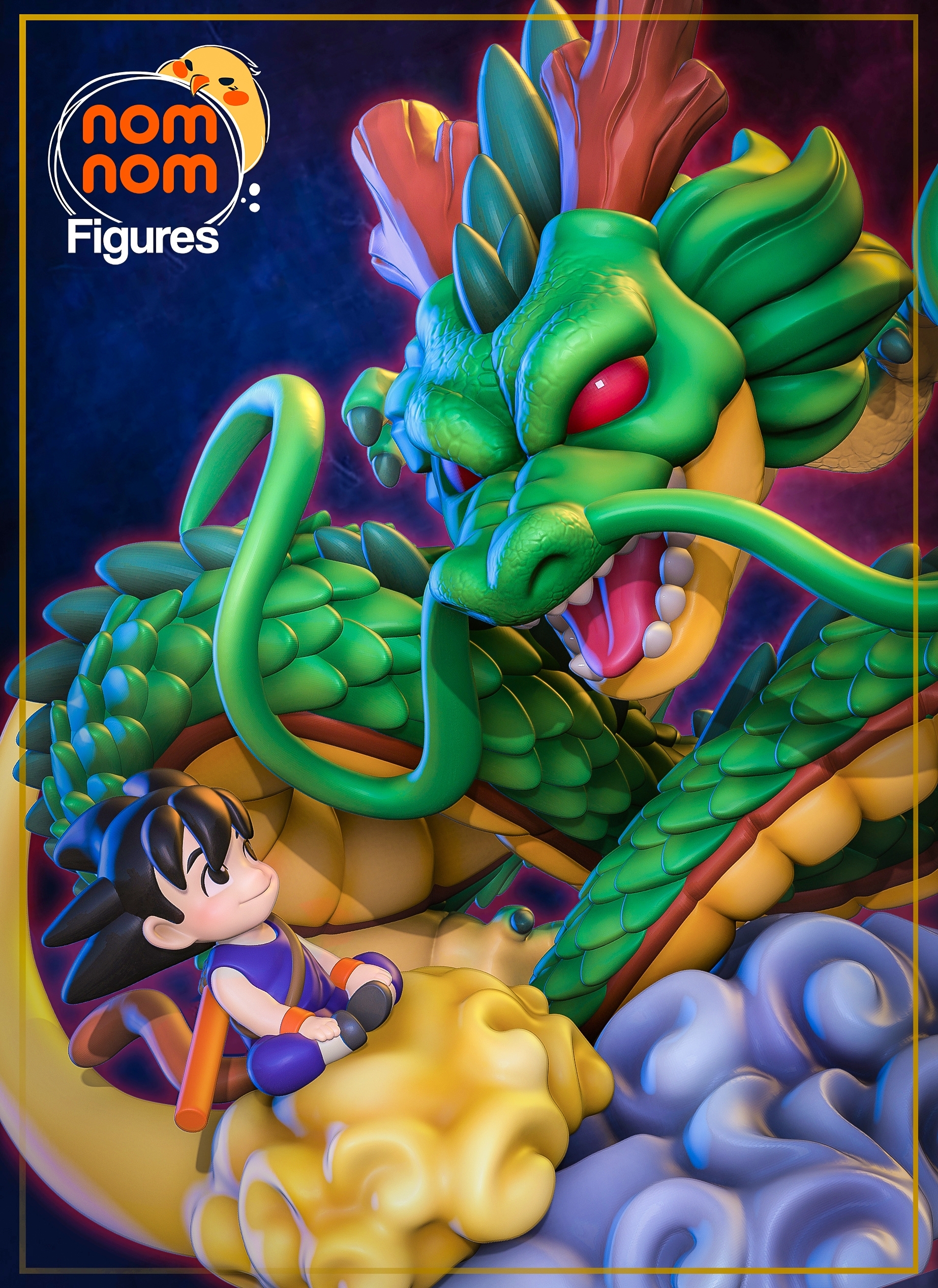NomNom - Chibi Shenron and Goku from Dragon Ball 7