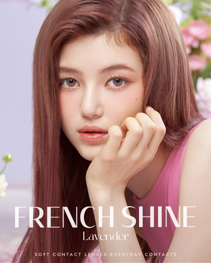 OLENS French Shine LAVENDER One Day Soft Contact Lens