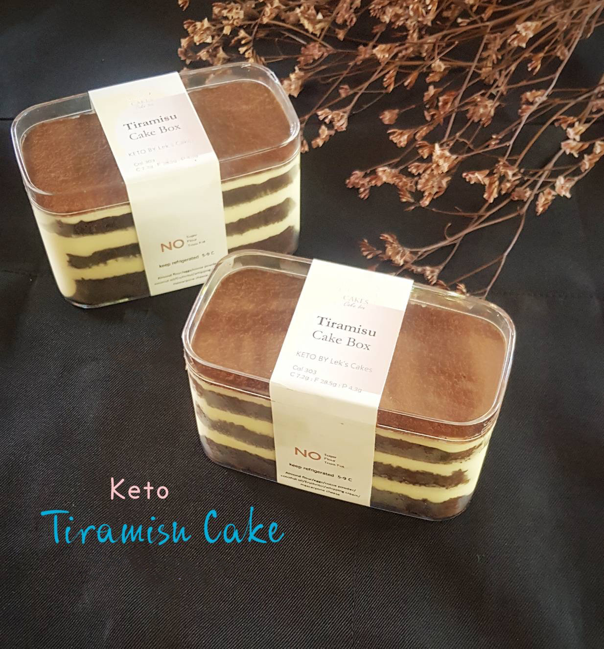 Tiramisu cake box