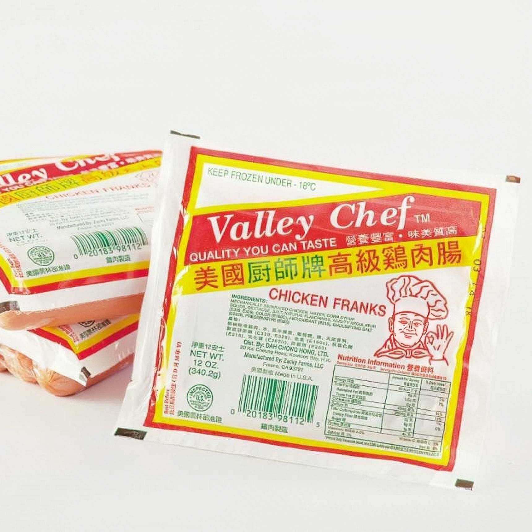 美國廚師牌雞肉腸-泰豐凍肉食品