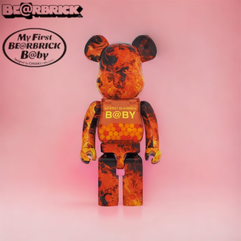 Bearbrick 1000% B@BY FLAME