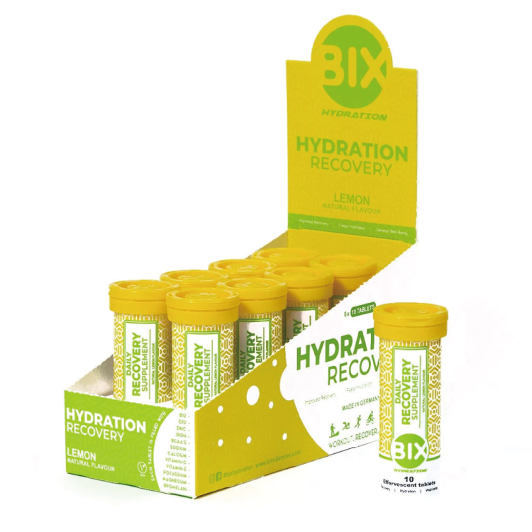 RUN | Bix Recovery Lemon - Box (8 Tubes) 運動恢復沖劑泡片