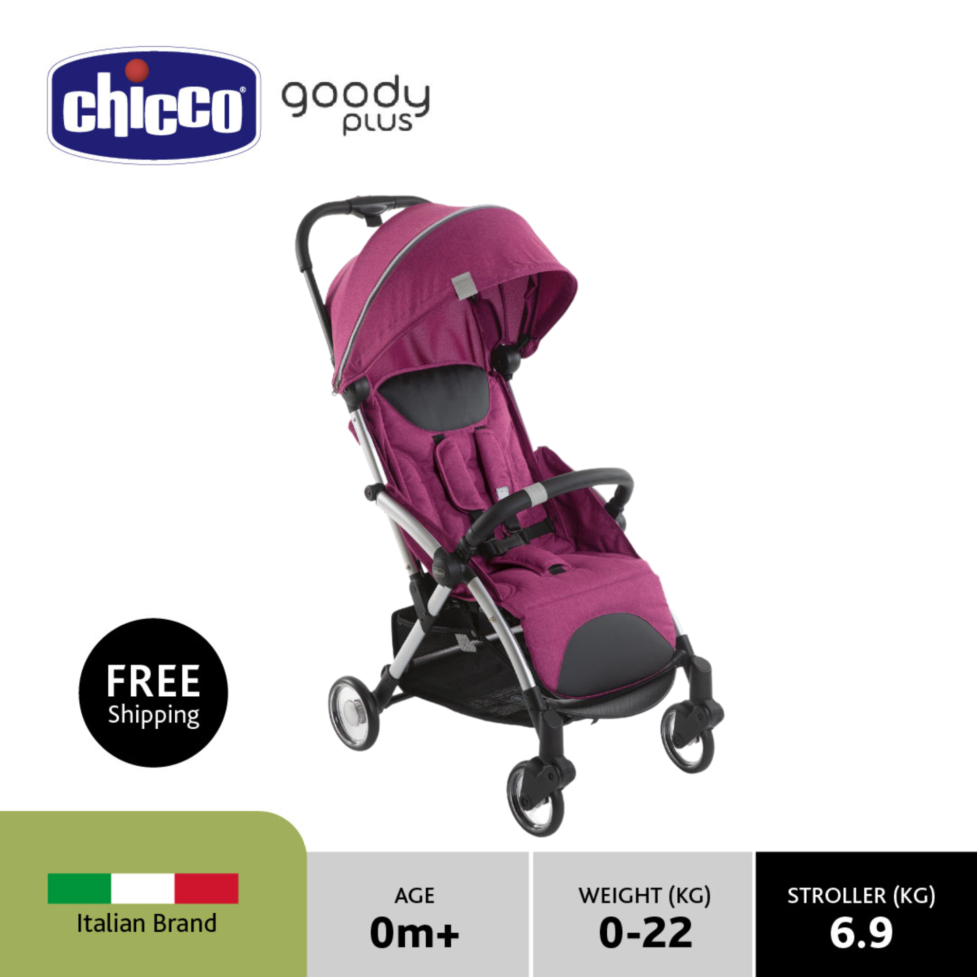 Chicco Goody Plus AutoFold Compact Stroller