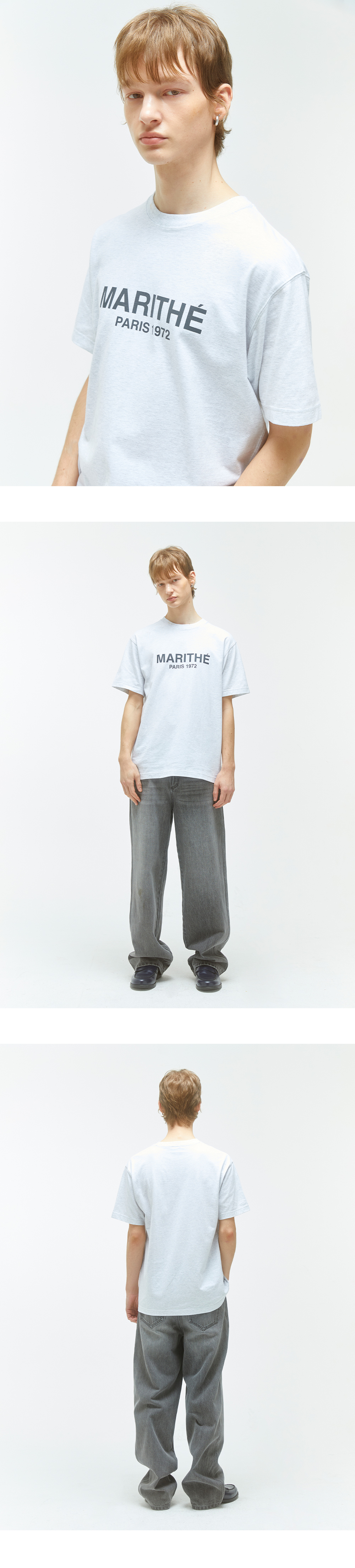 韓國代購｜【MARITHE】REGULAR LOGO TEE (HA309)
