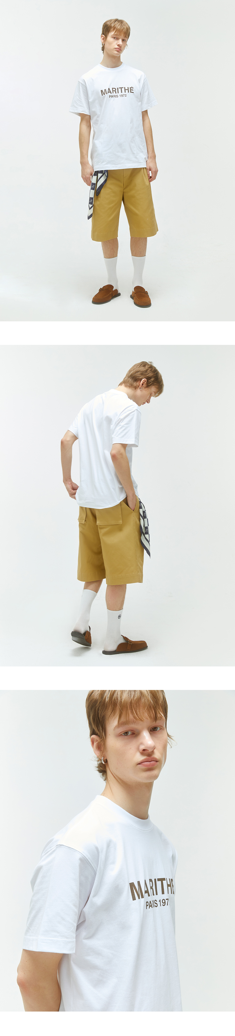 韓國代購｜【MARITHE】REGULAR LOGO TEE (HA309)