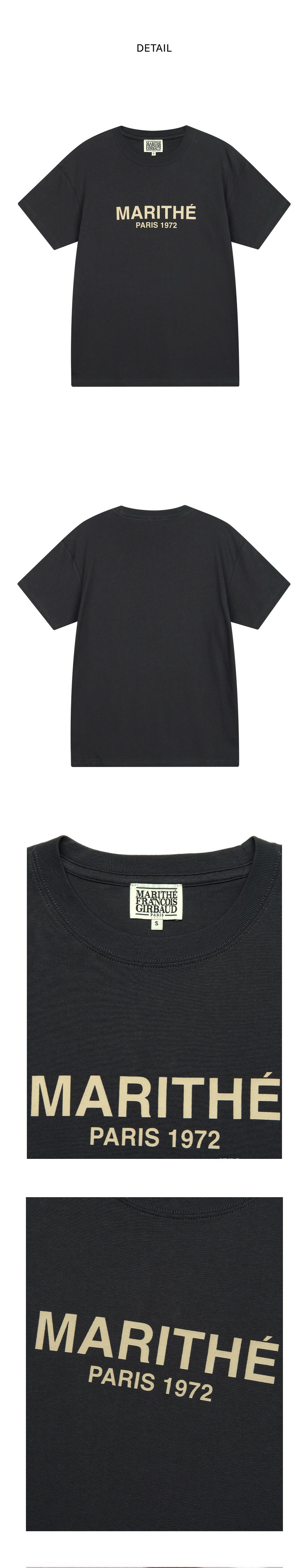 韓國代購｜【MARITHE】REGULAR LOGO TEE (HA309)