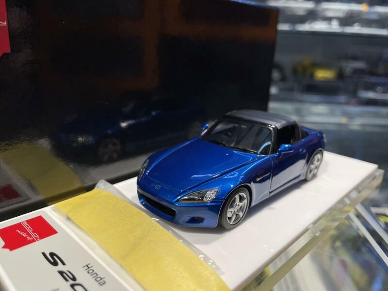 MakeUp EM667F Honda S2000 AP1 1999 藍色 1/43 (樹酯車)