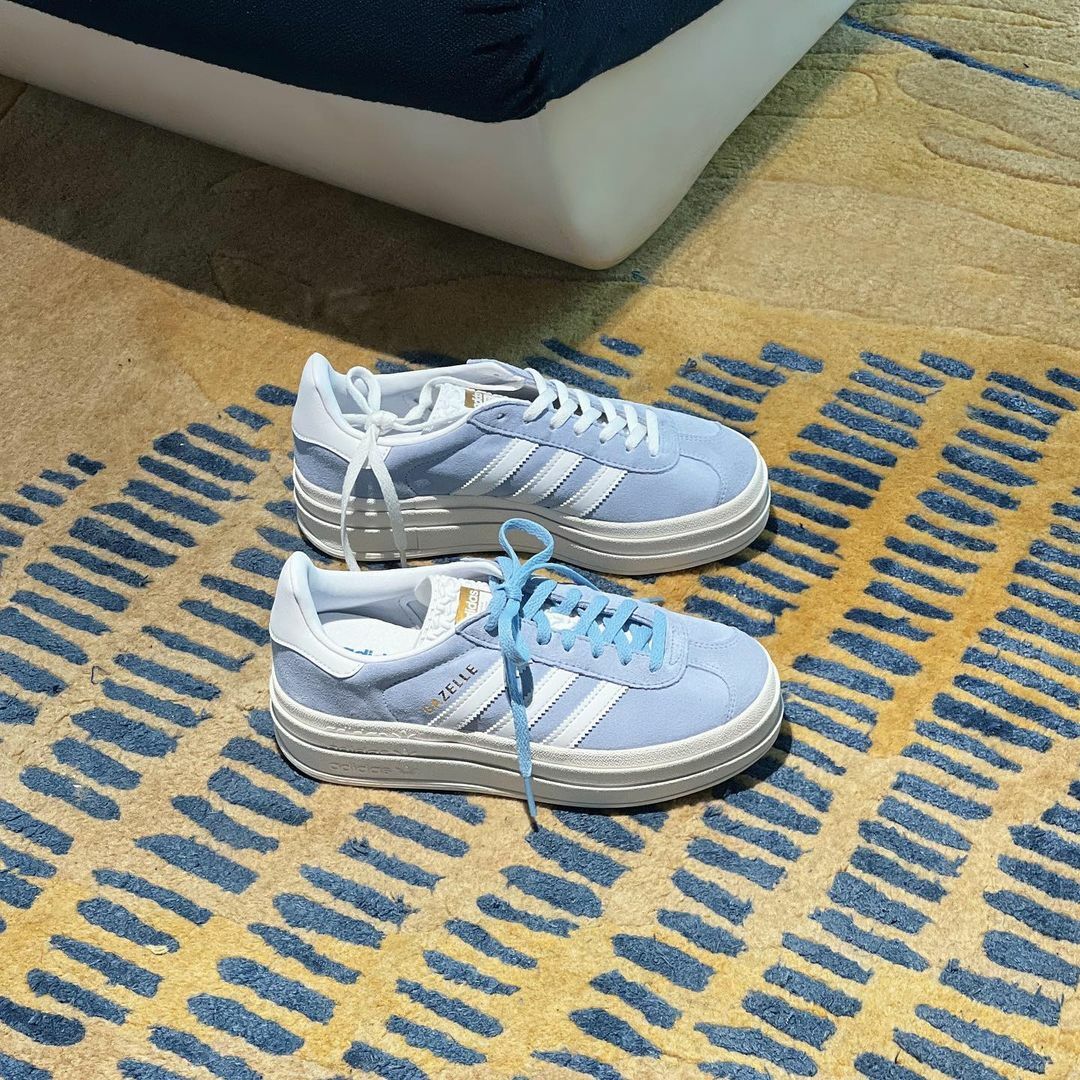 Adidas Originals Gazelle Bold Lisa同款 寶寶藍 厚底 增高ID6991