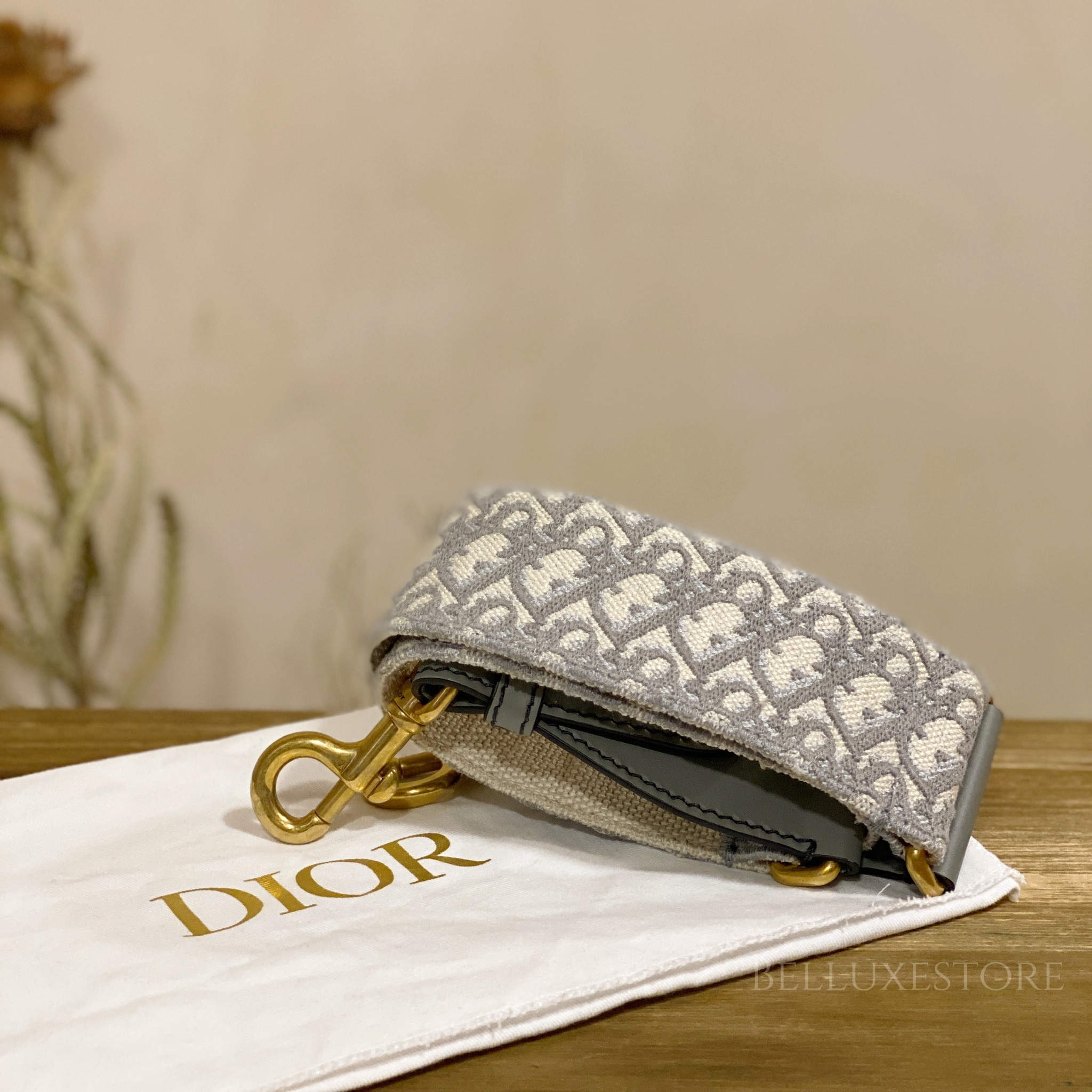 [Unused] Dior strap grey oblique