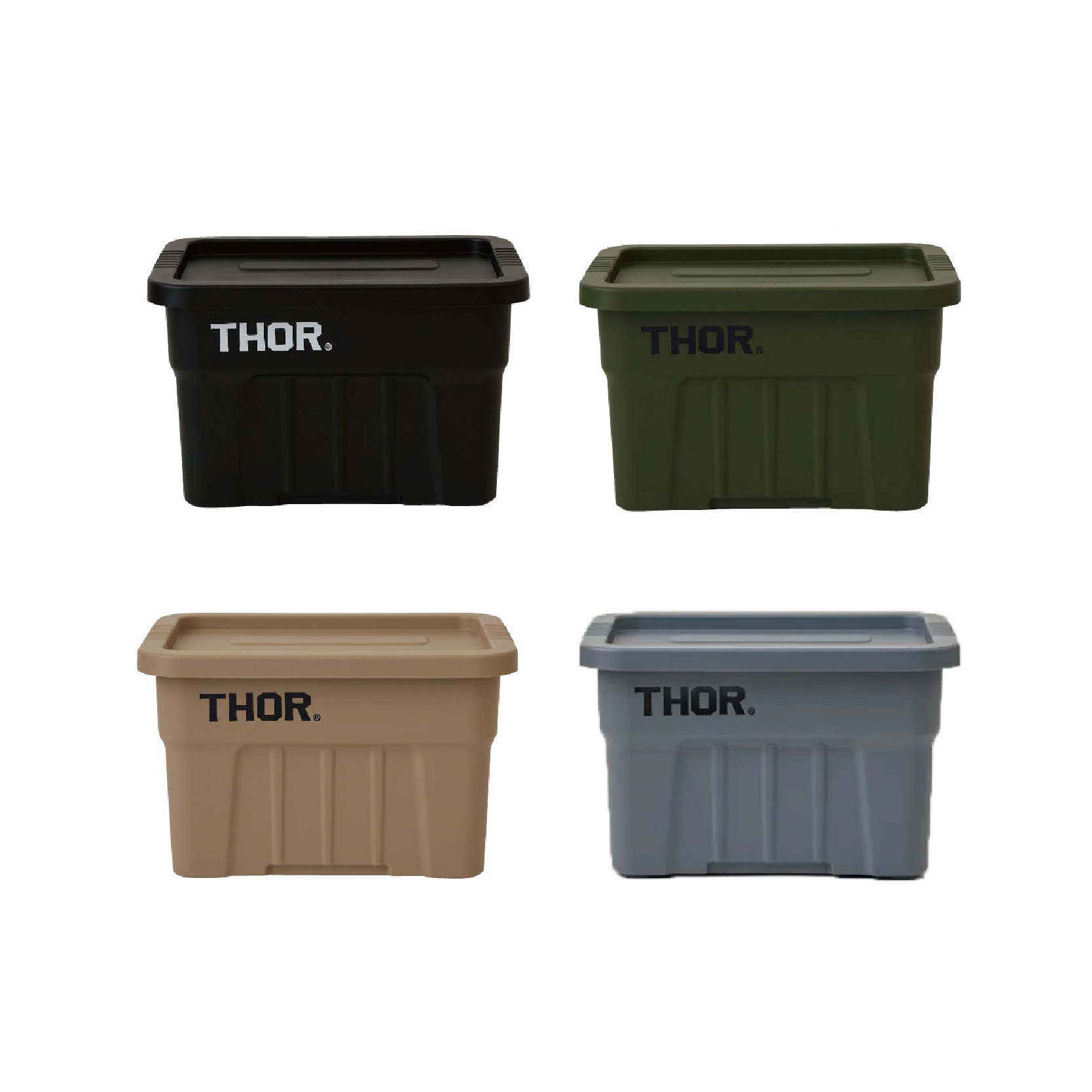 【台灣代理】Thor Large Totes With Lid 多功能層疊方形收納箱 22L