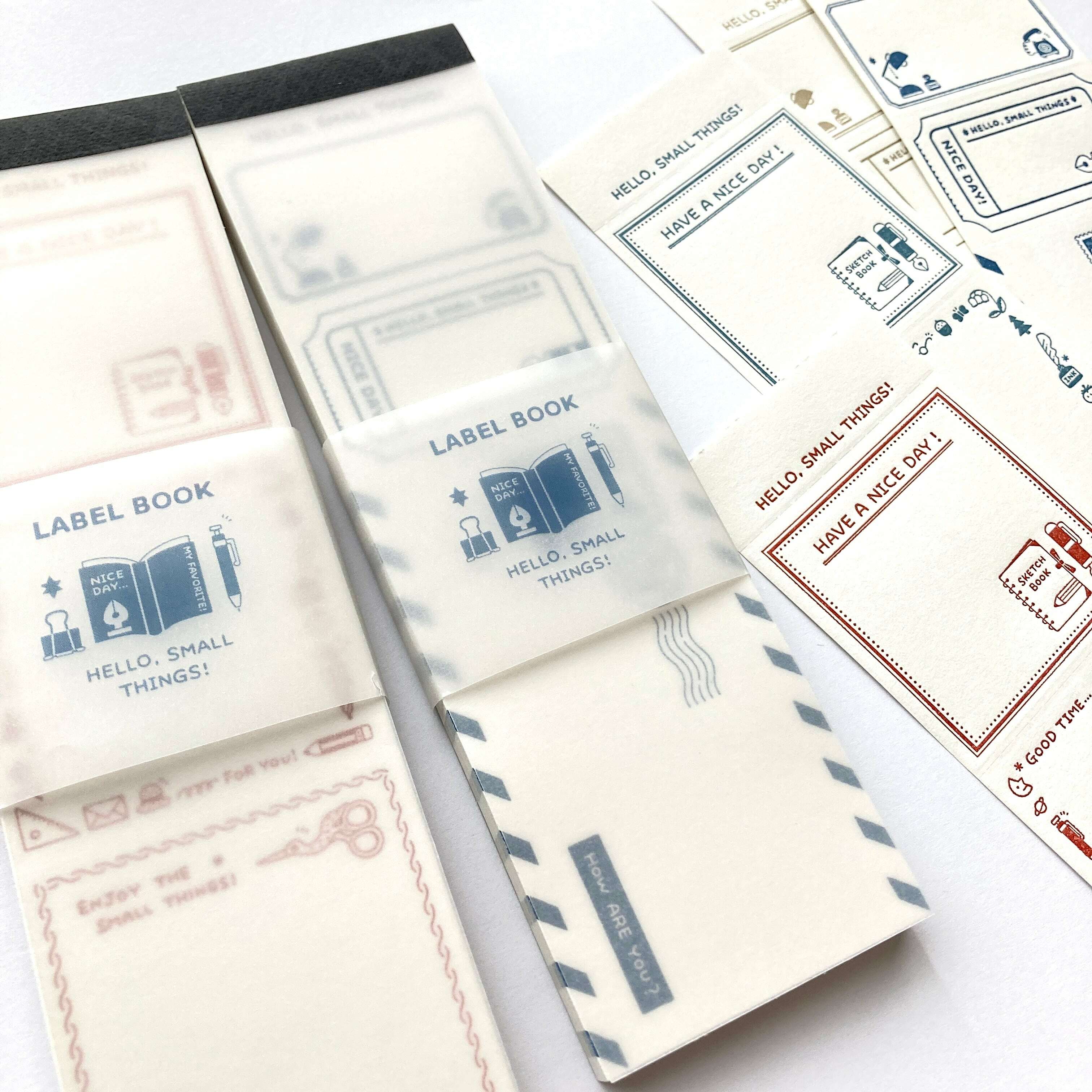 大枝活版室 x eric Label Book－Hello Small Things系列每種顏色2張共4張分裝