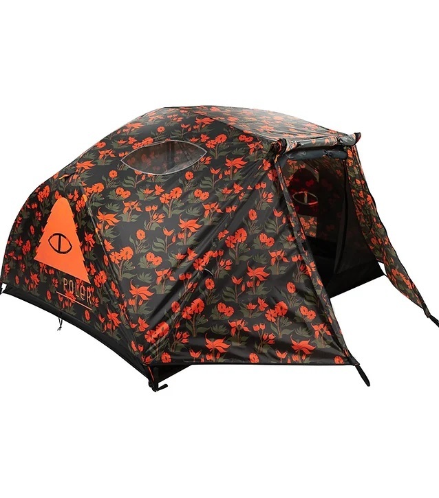 Poler TWO MAN TENT 雙人帳篷 / 花卉印花-黑 / 限量商品