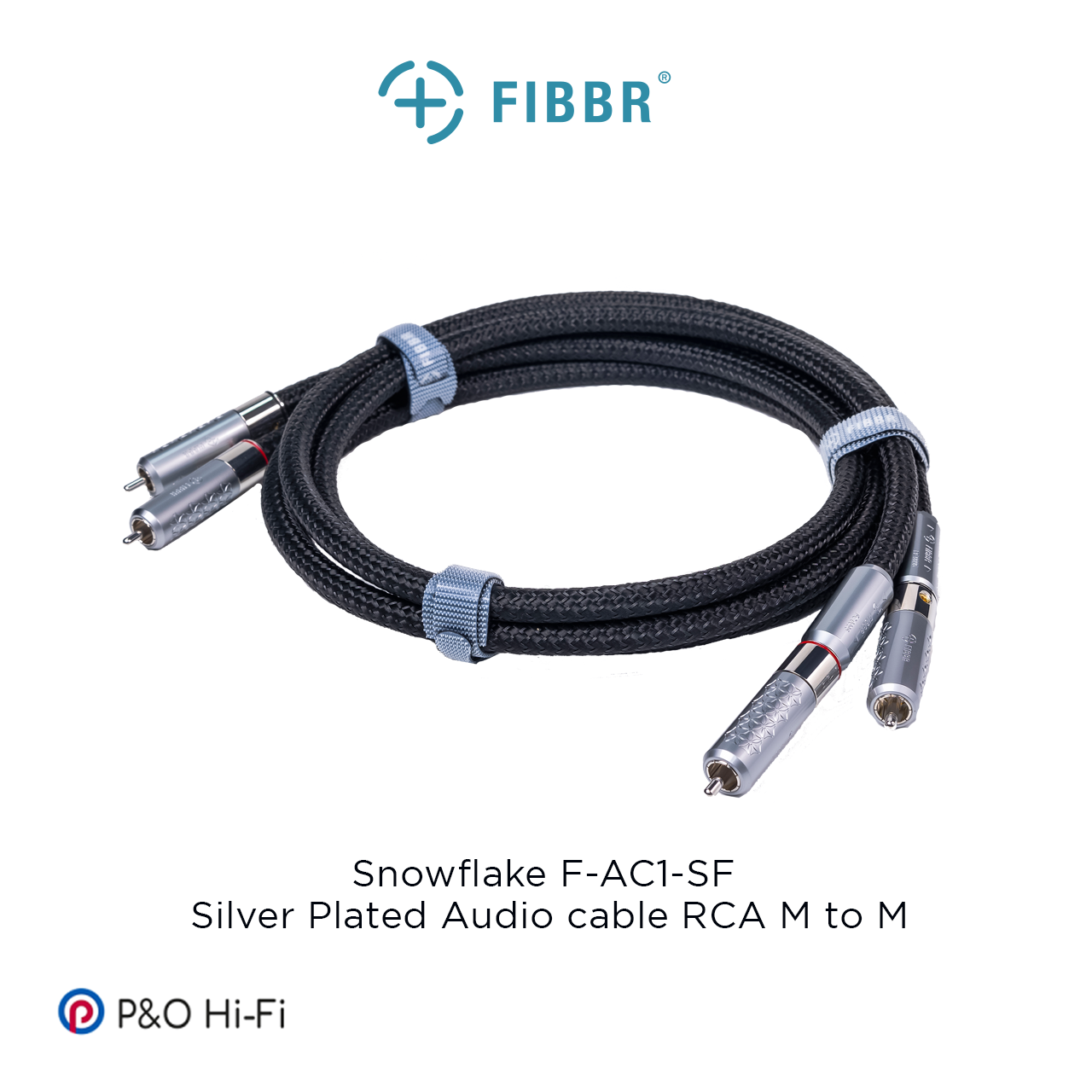 FIBBR Snowflake 鍍銀模擬訊號線 (RCA) F-AC1-SF