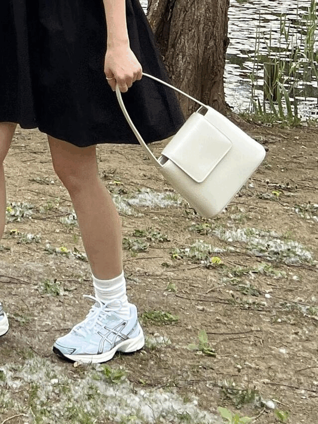 (真皮) 100% Cow Leather Dobby Bag 2色入 (HA011)