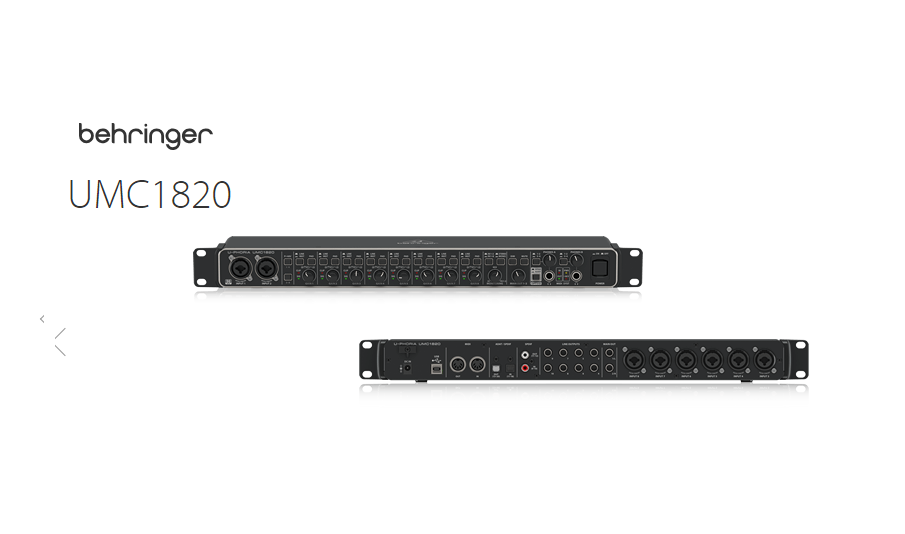 Behringer UMC1820 Audio Interface USB Audio Interface