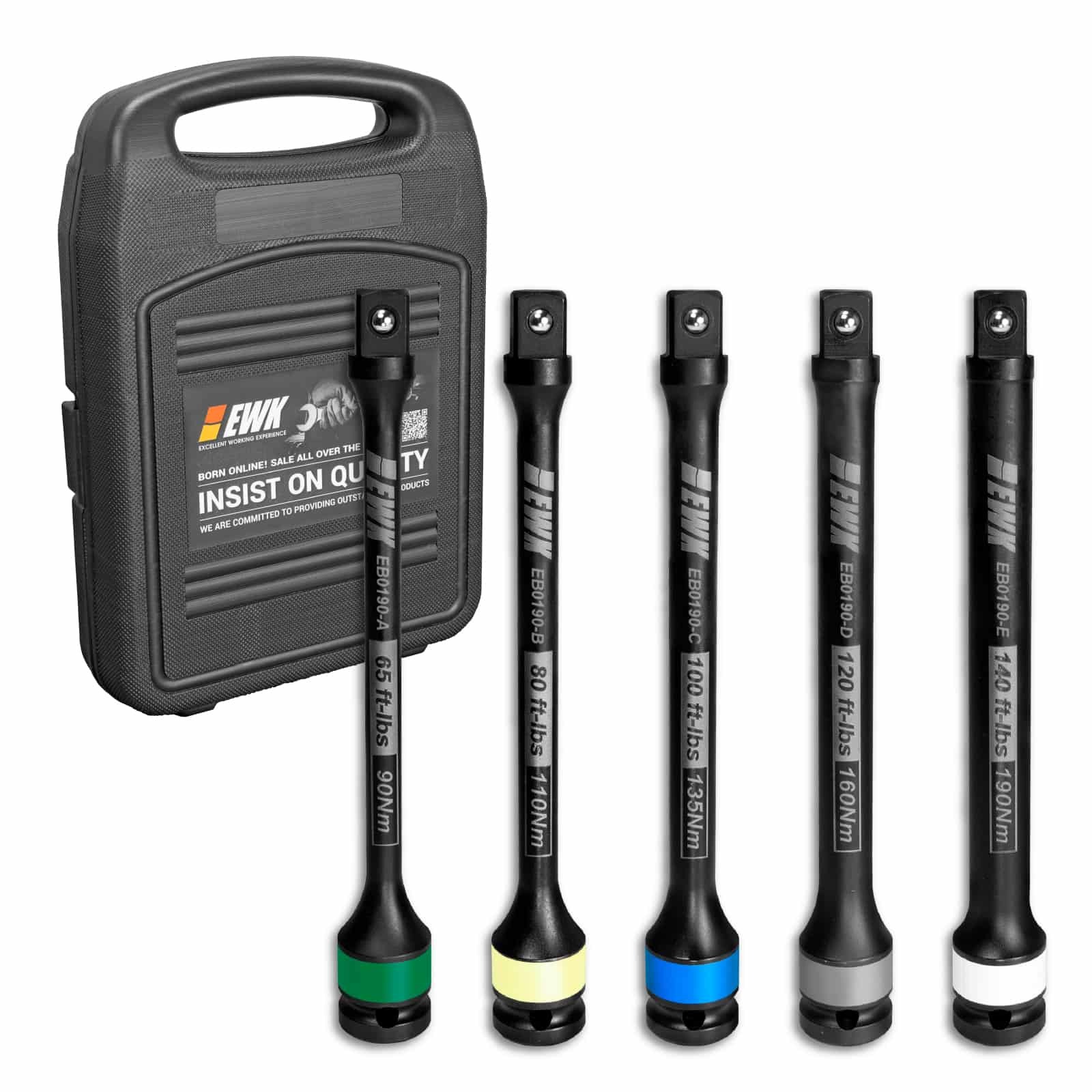 5 Pcs 1/2" Torque Limiting Stick, 65 - 140 Ft-lbs | EWK