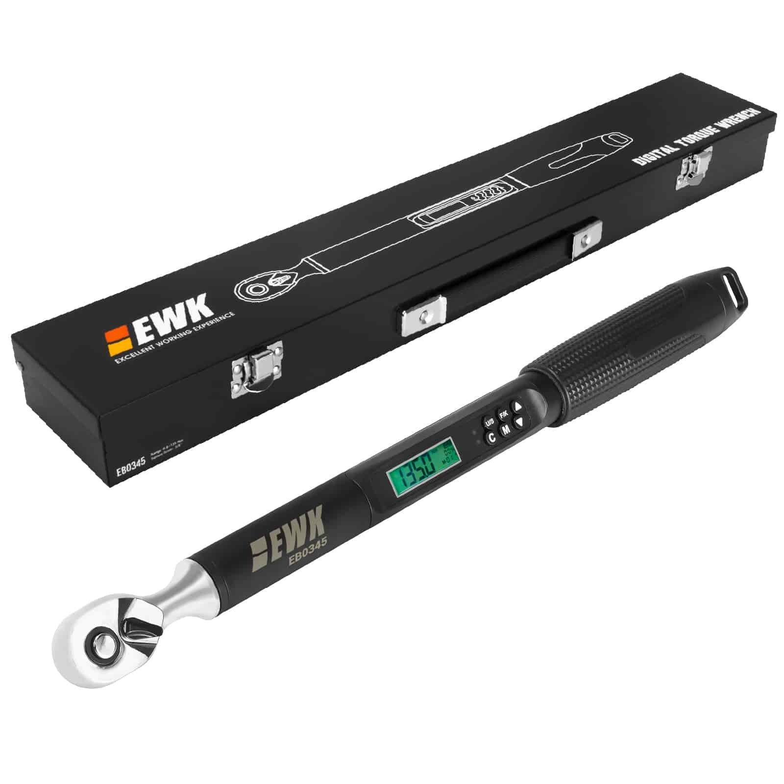 3/8" Drive Digital Torque Wrench, 5 - 100 Ft-Lbs | EWK