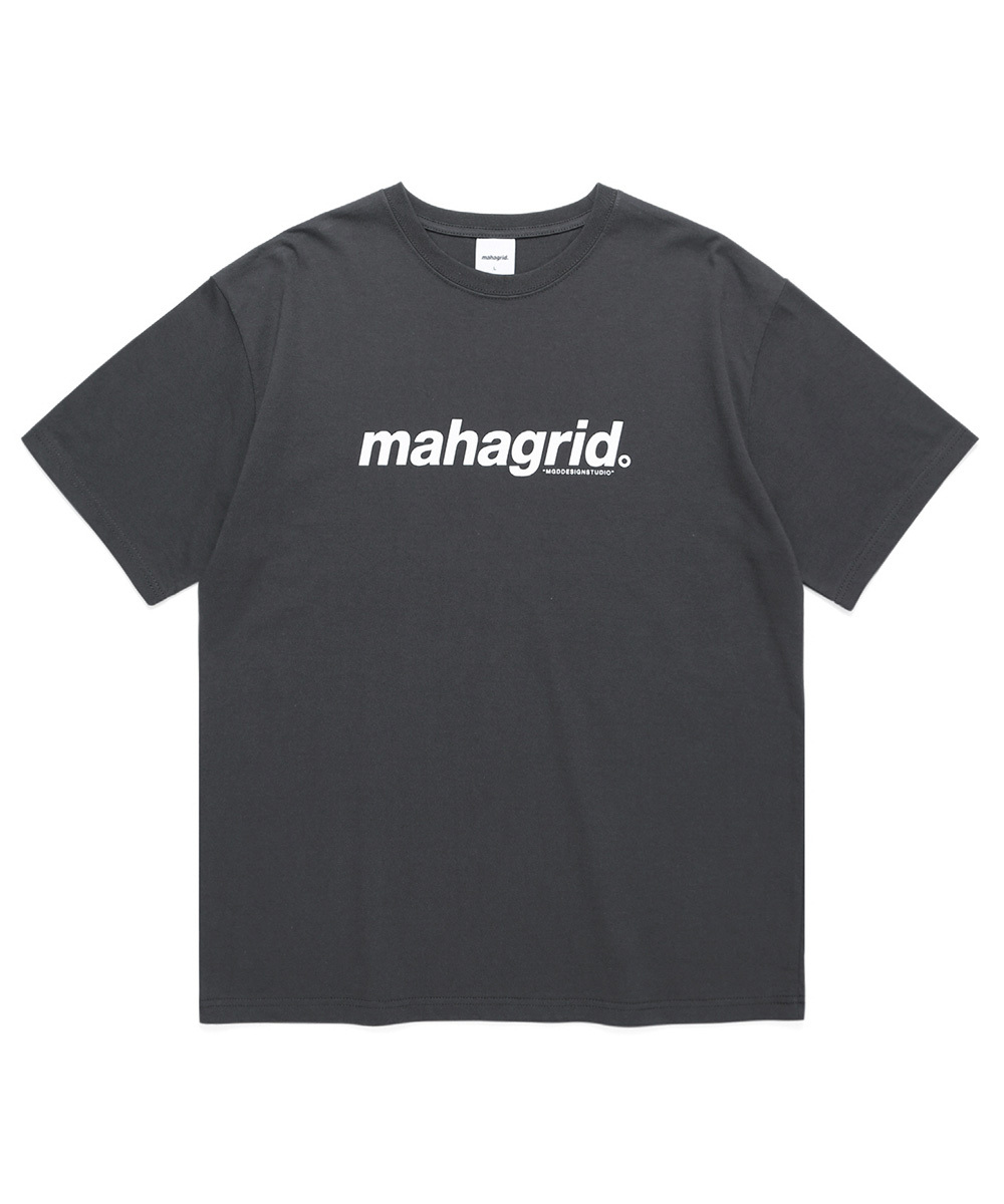 [MAHAGRID] BASIC LOGO TEE[CHARCOAL]