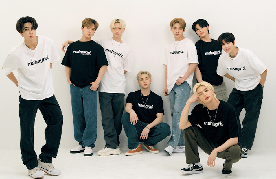 [MAHAGRID] BASIC LOGO TEE[WHITE]