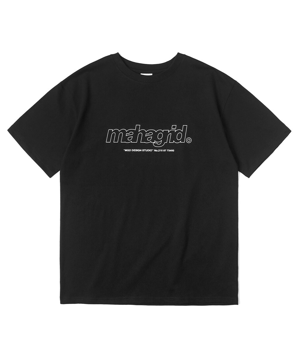 [MAHAGRID] THIRD LOGO TEE[BLACK]