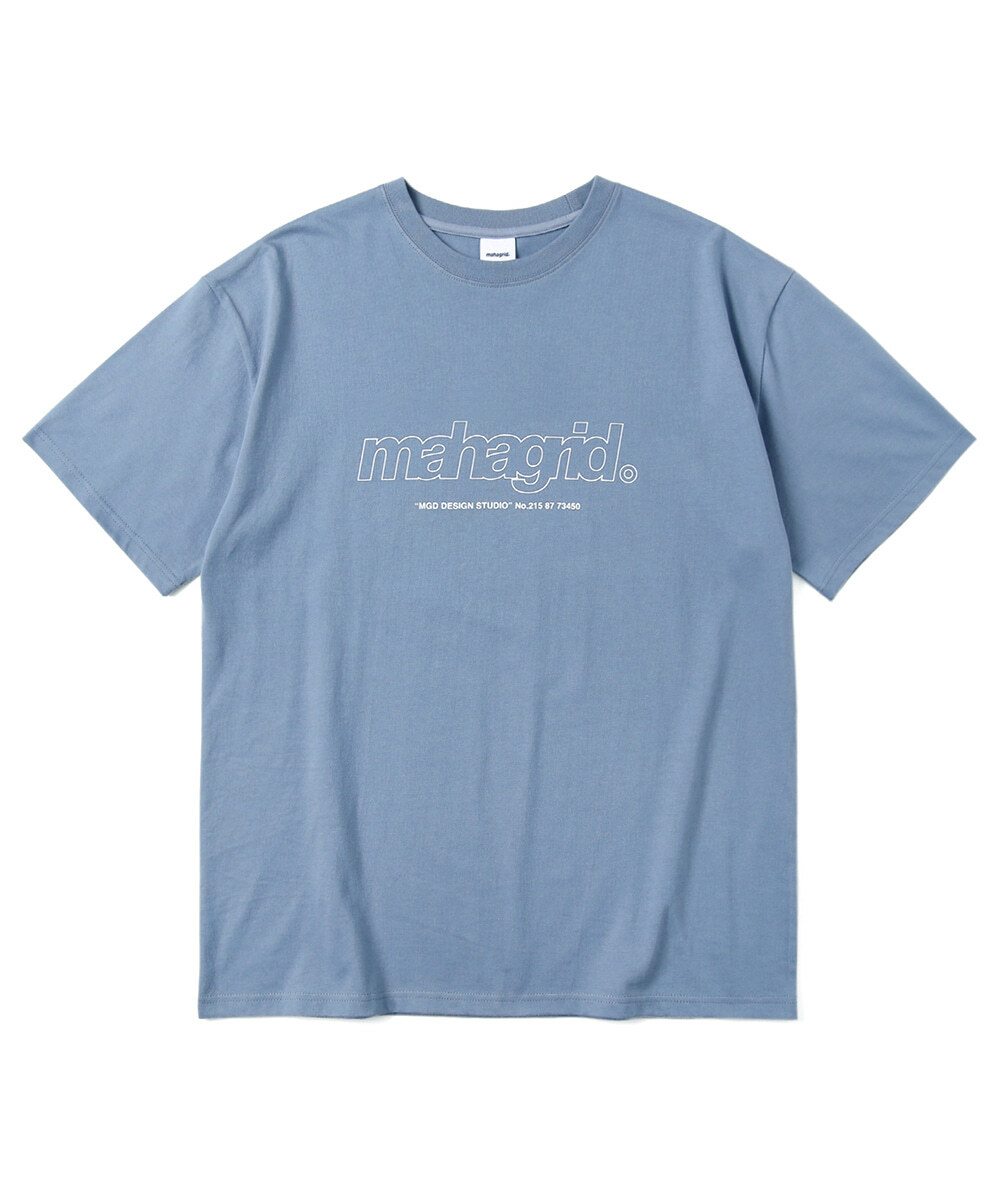 [MAHAGRID] THIRD LOGO TEE[LIGHT BLUE]