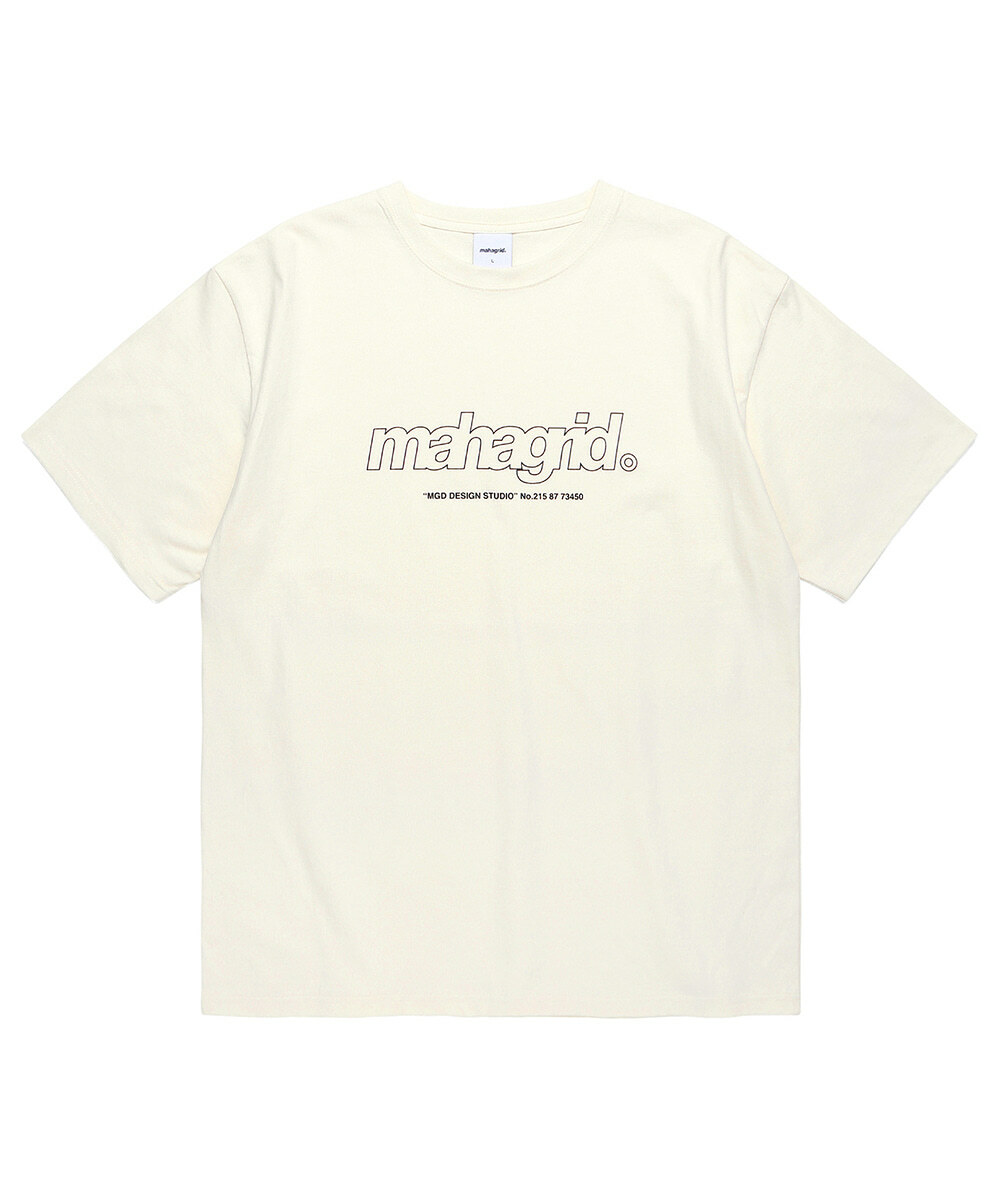 [MAHAGRID] THIRD LOGO TEE[CREAM]