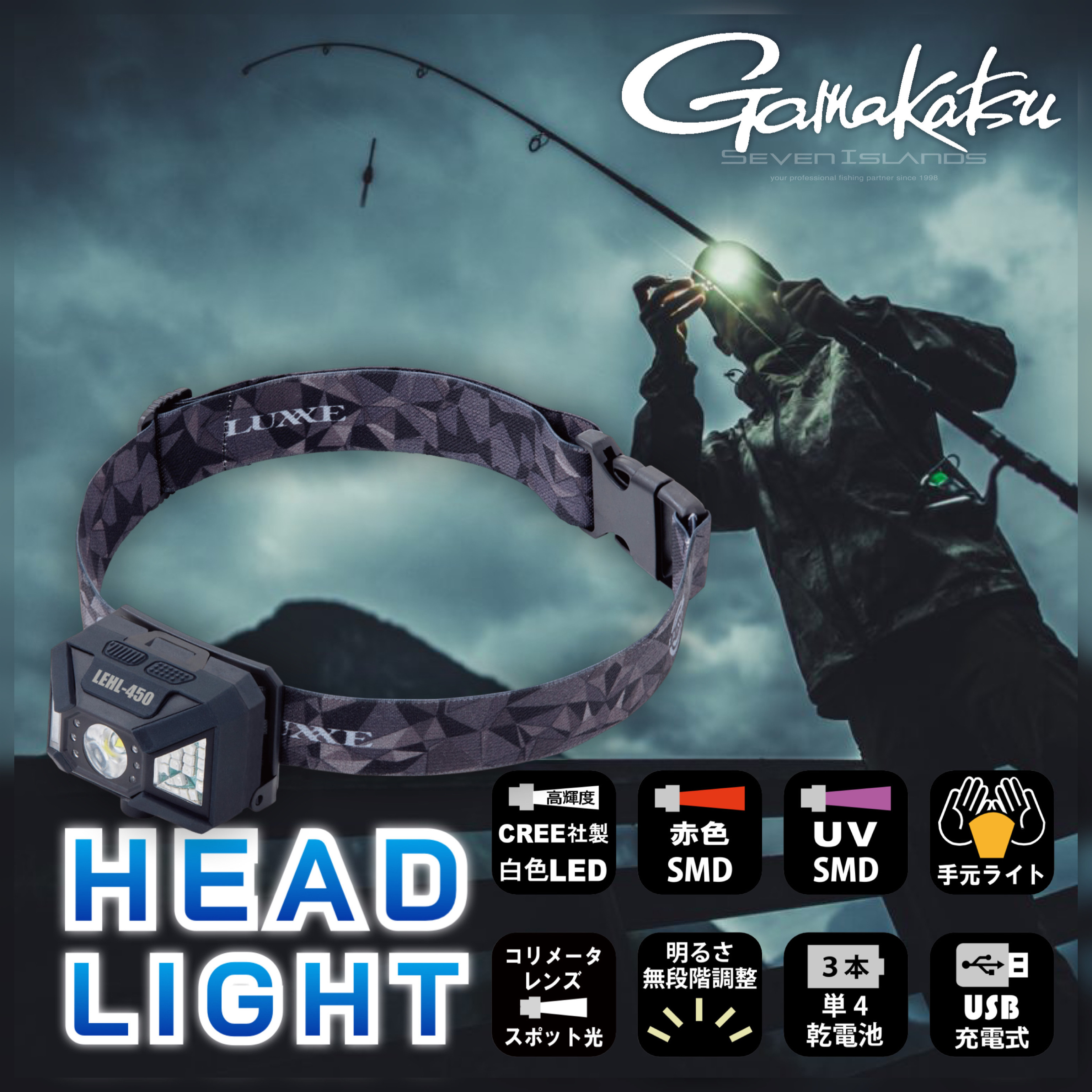 GAMAKATSU Head Light LEHL-450
