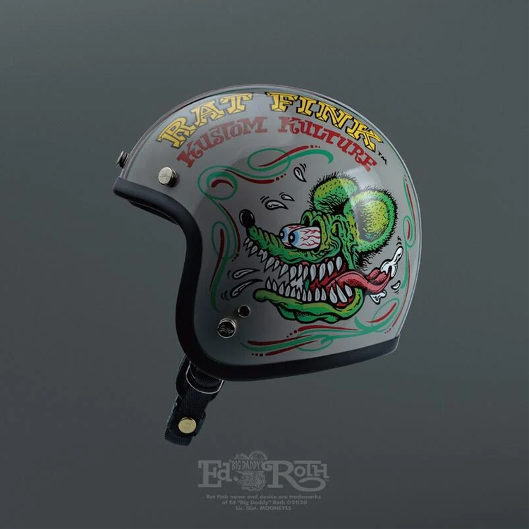 Gallop X Rat Fink 老鼠芬克 聯名限定安全帽 窄版小帽體 灰色