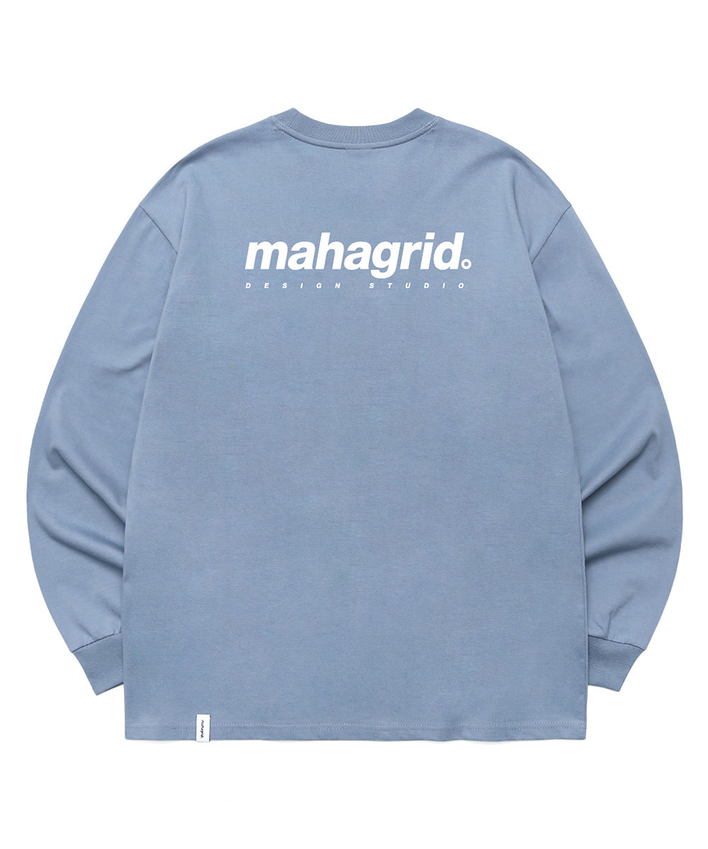 [MAHAGRID] ORIGIN LOGO LS TEE[BLUE]