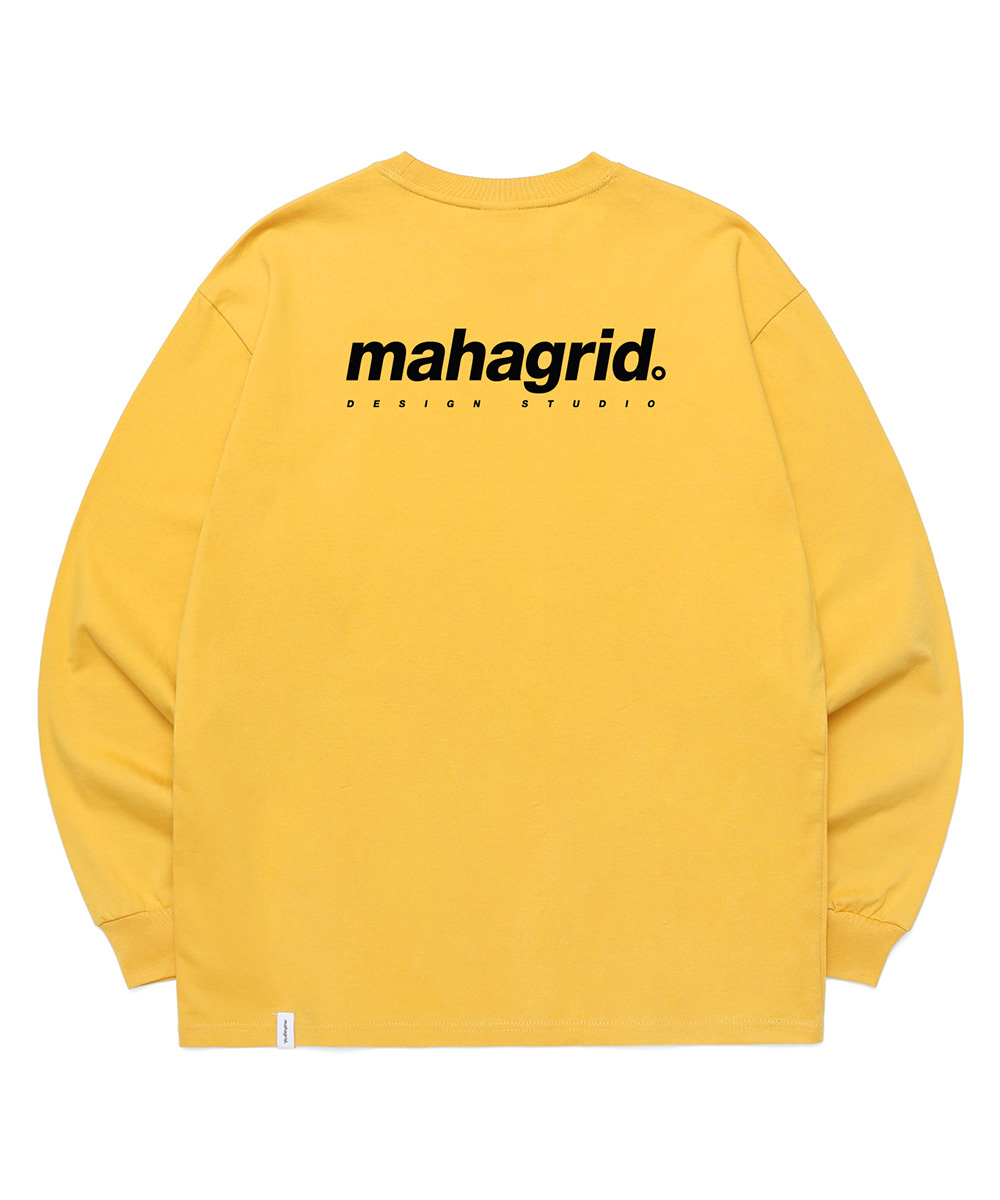 [MAHAGRID] ORIGIN LOGO LS TEE[MUSTARD]