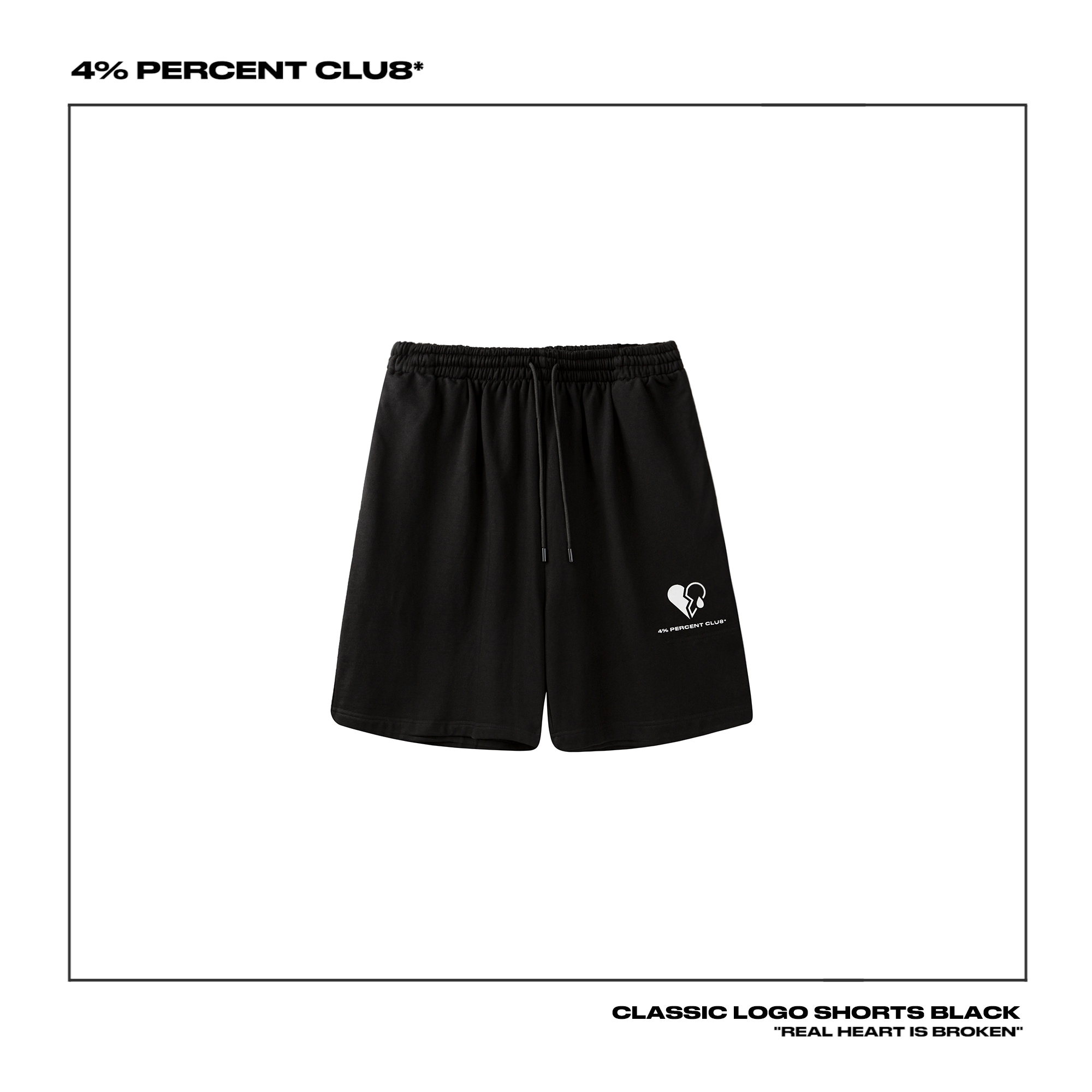 CLASSIC LOGO SHORTS BLACK / 經典款黑色短褲