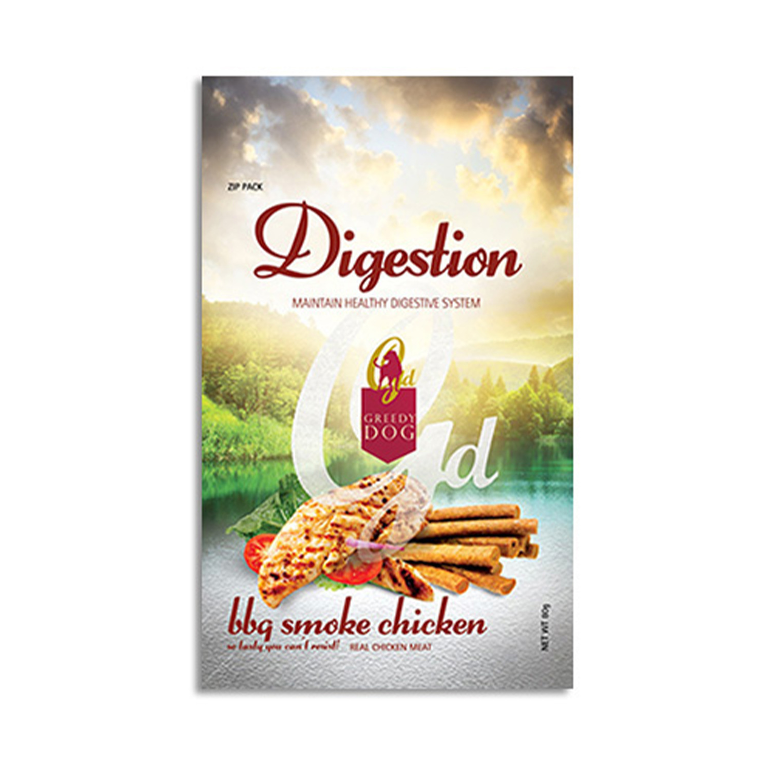 Greedy Dog - 純天然煙燻烤雞條狗小食 80克