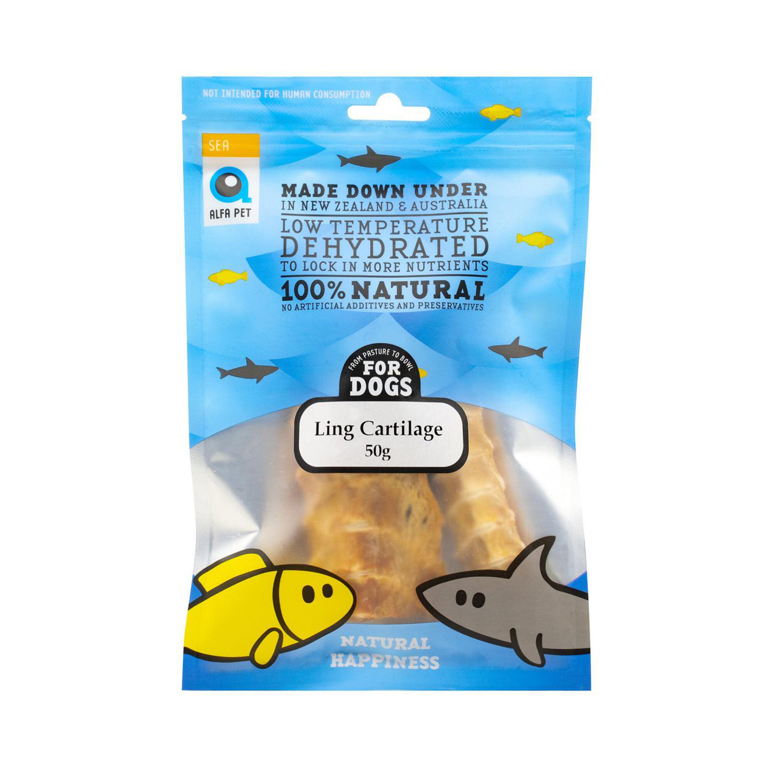 Alfa Pet - 海洋系列天然鱈鰵魚骨狗小食 50克