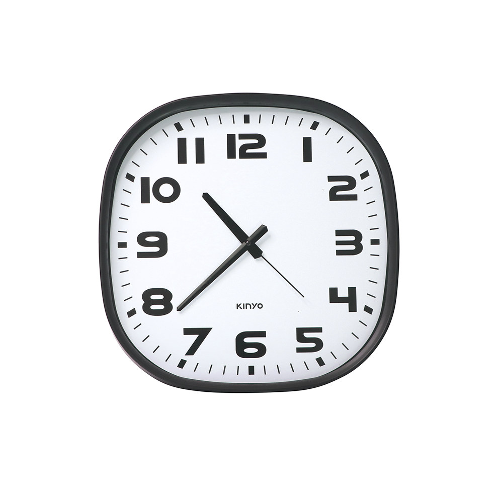 【KINYO】16吋方形經典掛鐘 (CL-204)