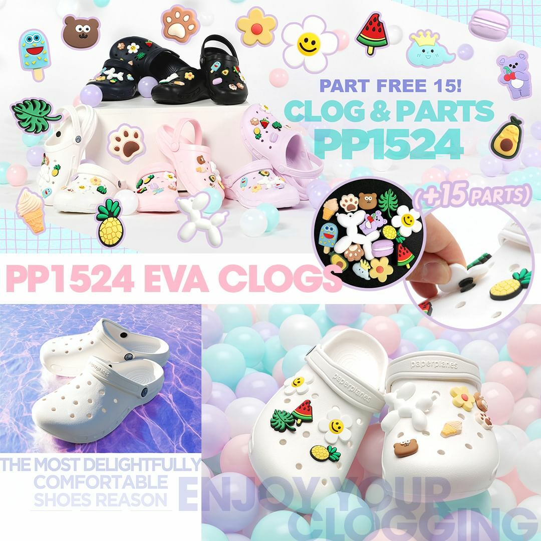 PP1561 EVA 5CM TALL-UP CLOGS (+15 PARTS)