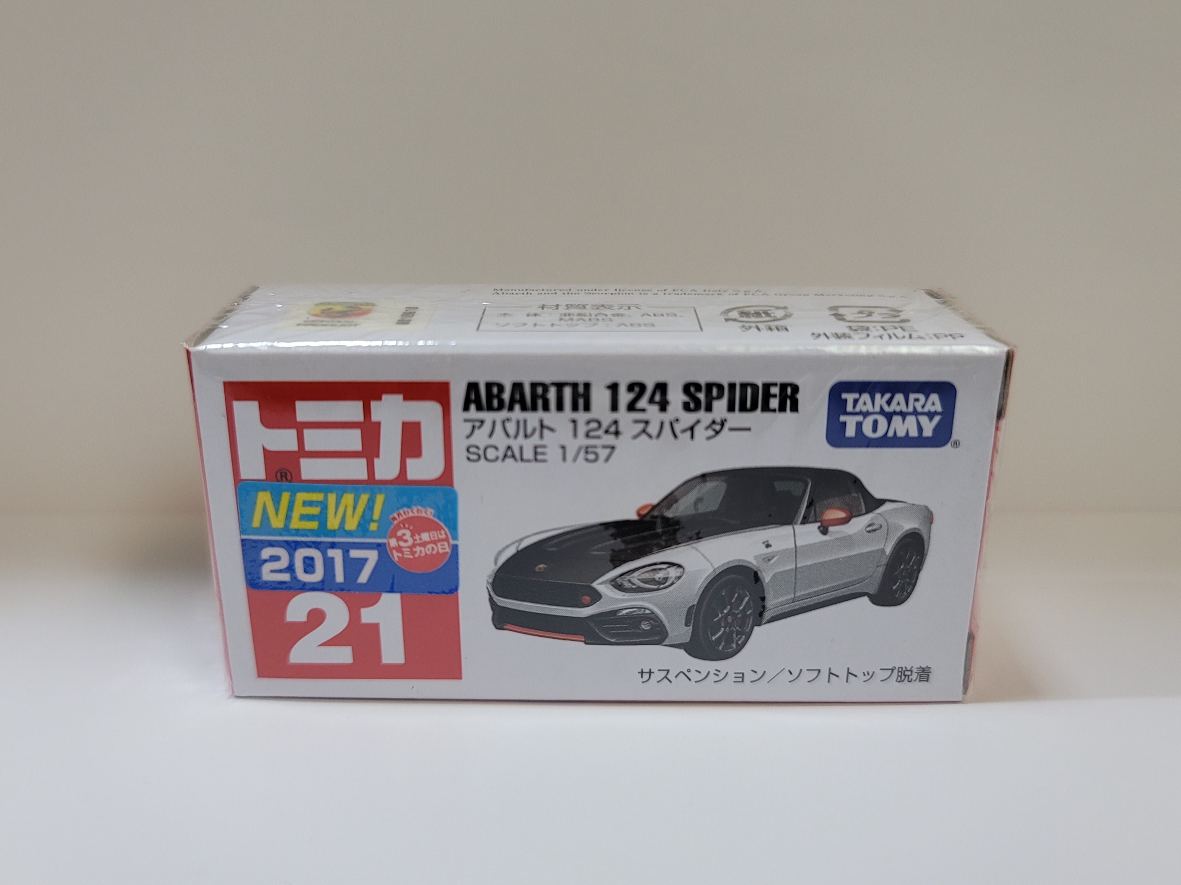 日版Tomica No.21 Abarth 124 Spider (2017)