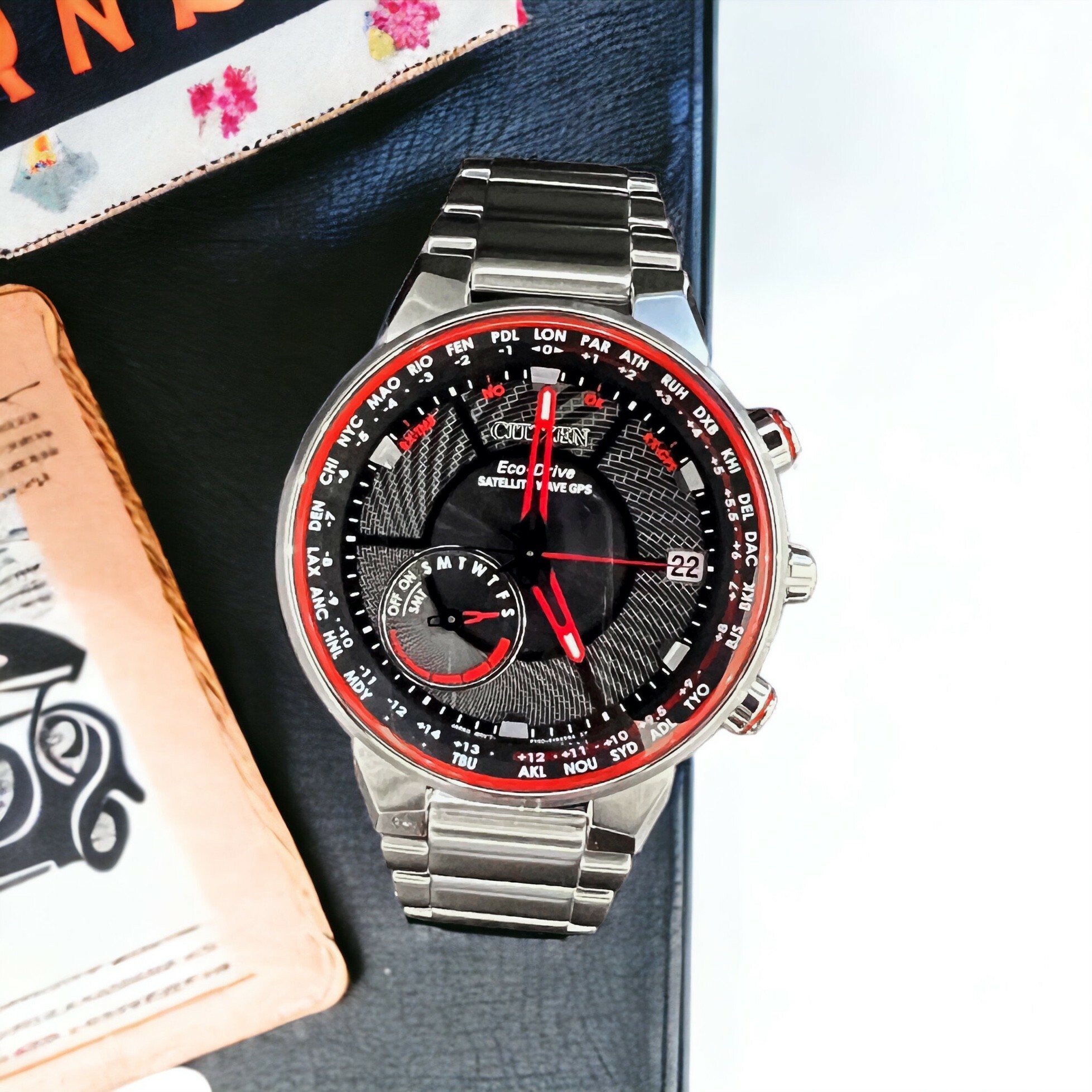 【CITIZEN 星辰】GPS衛星對時時尚男錶 CC3031-51E 44mm 現代鐘錶