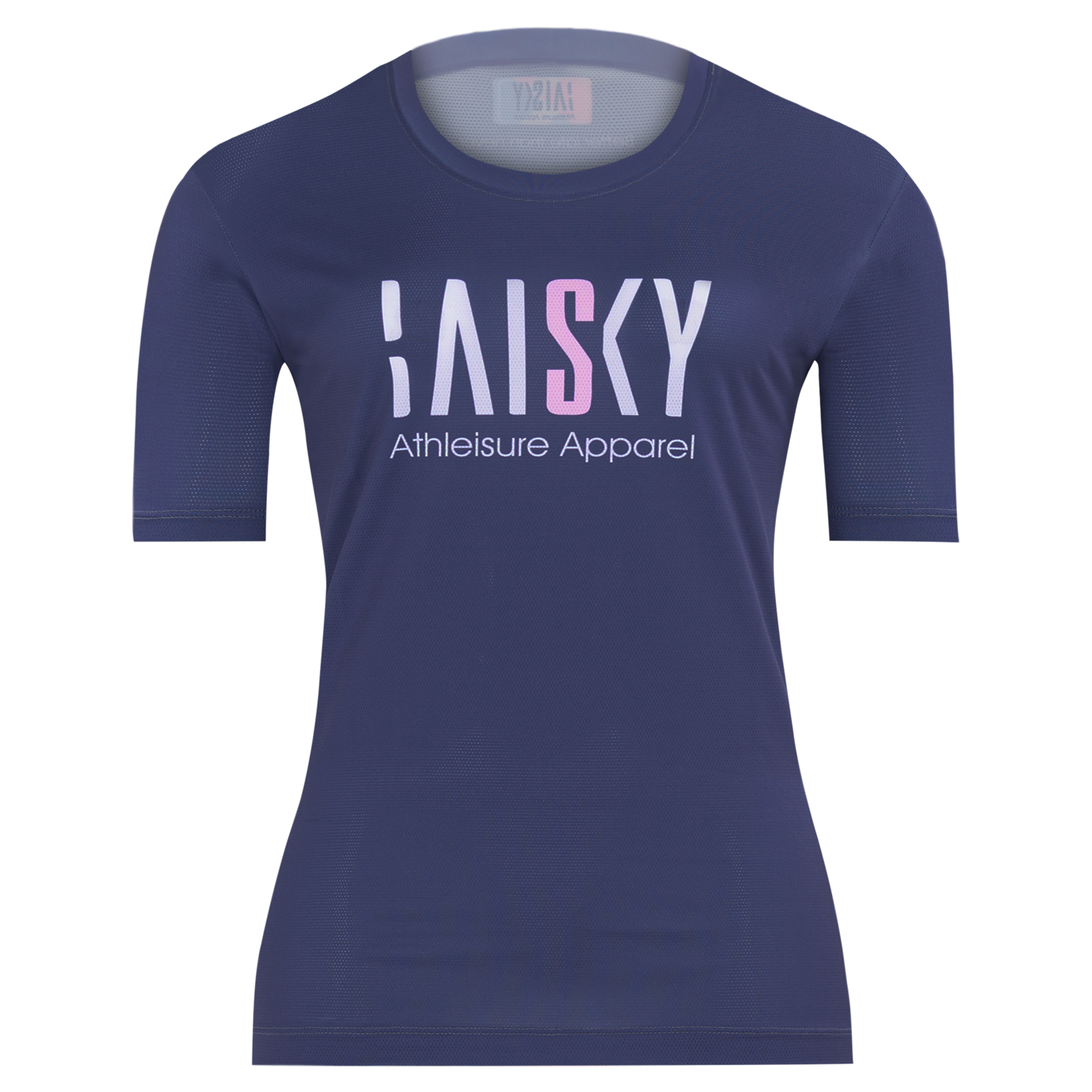 Baisky 女款 T恤 優雅 灰藍