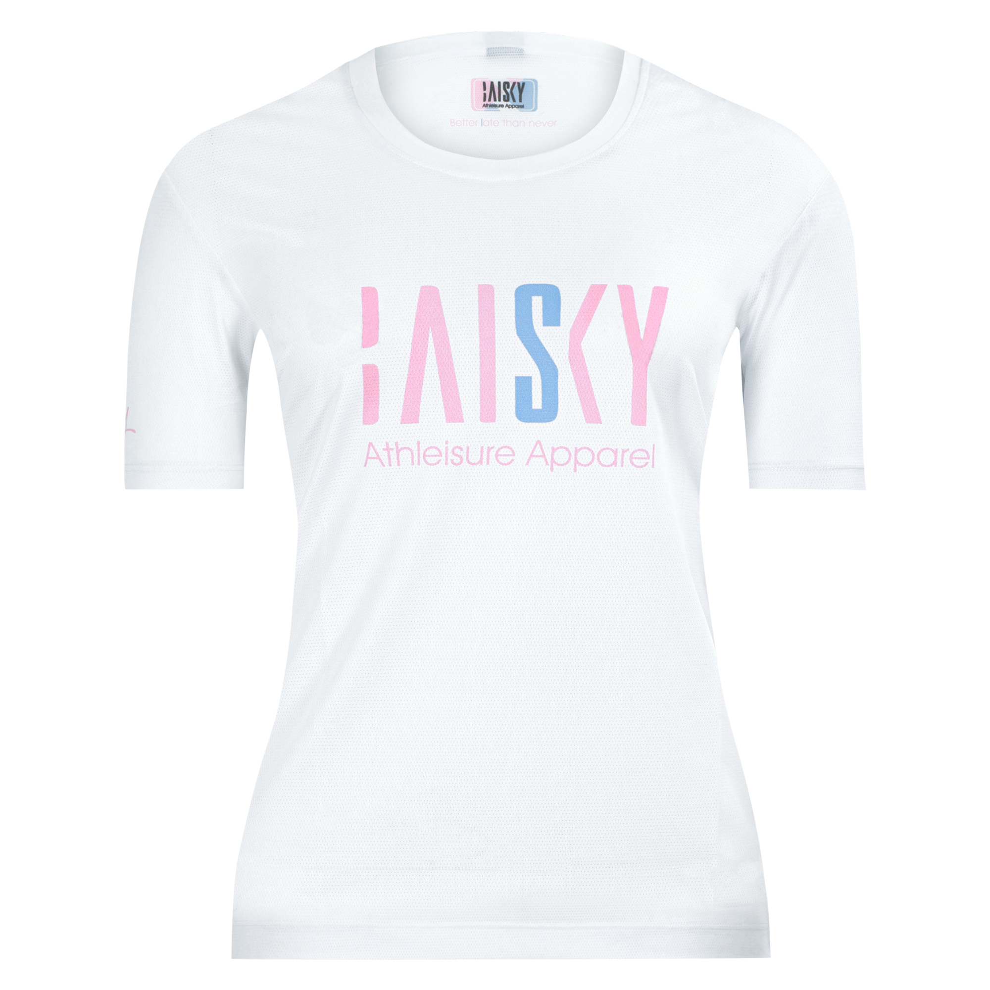 Baisky 女款 T恤 優雅 白